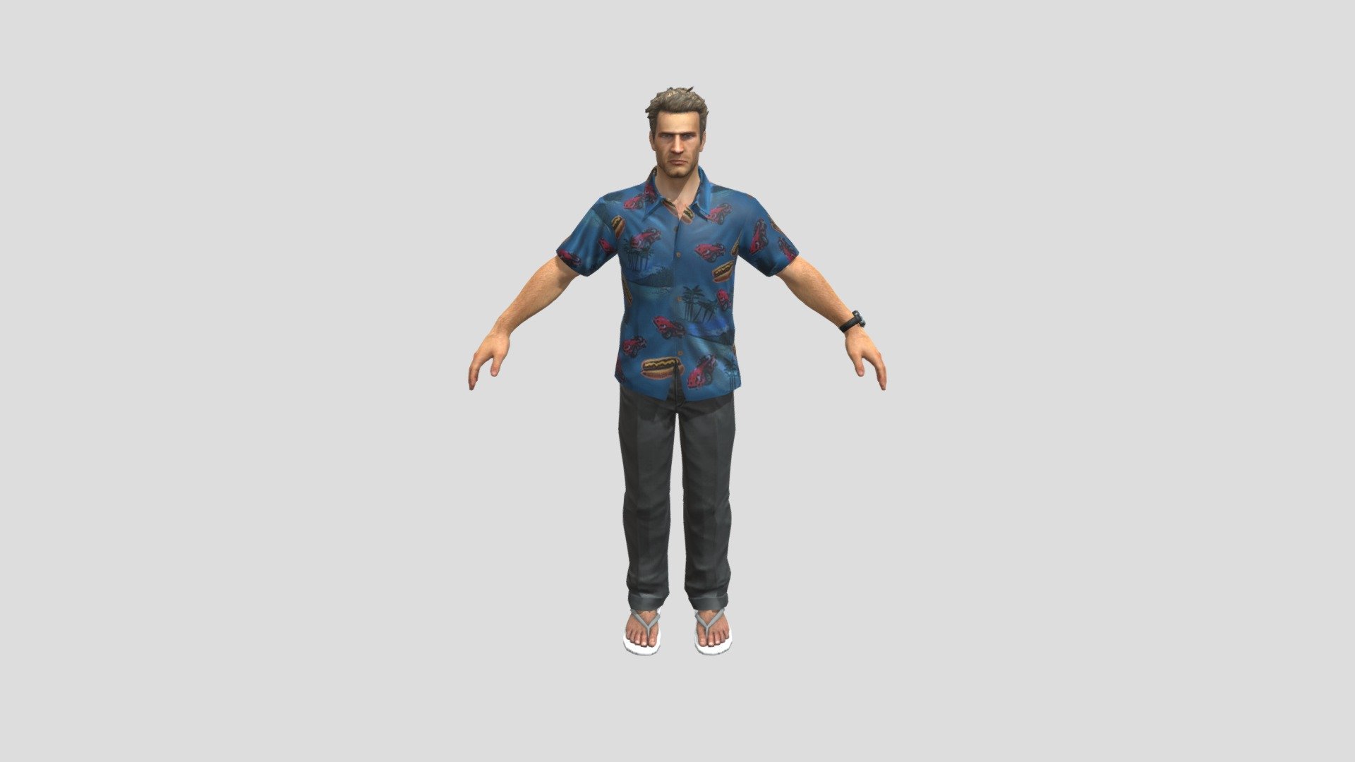 Chuck Greene Boardwalk Apparel - Download Free 3D model by Mayor ...