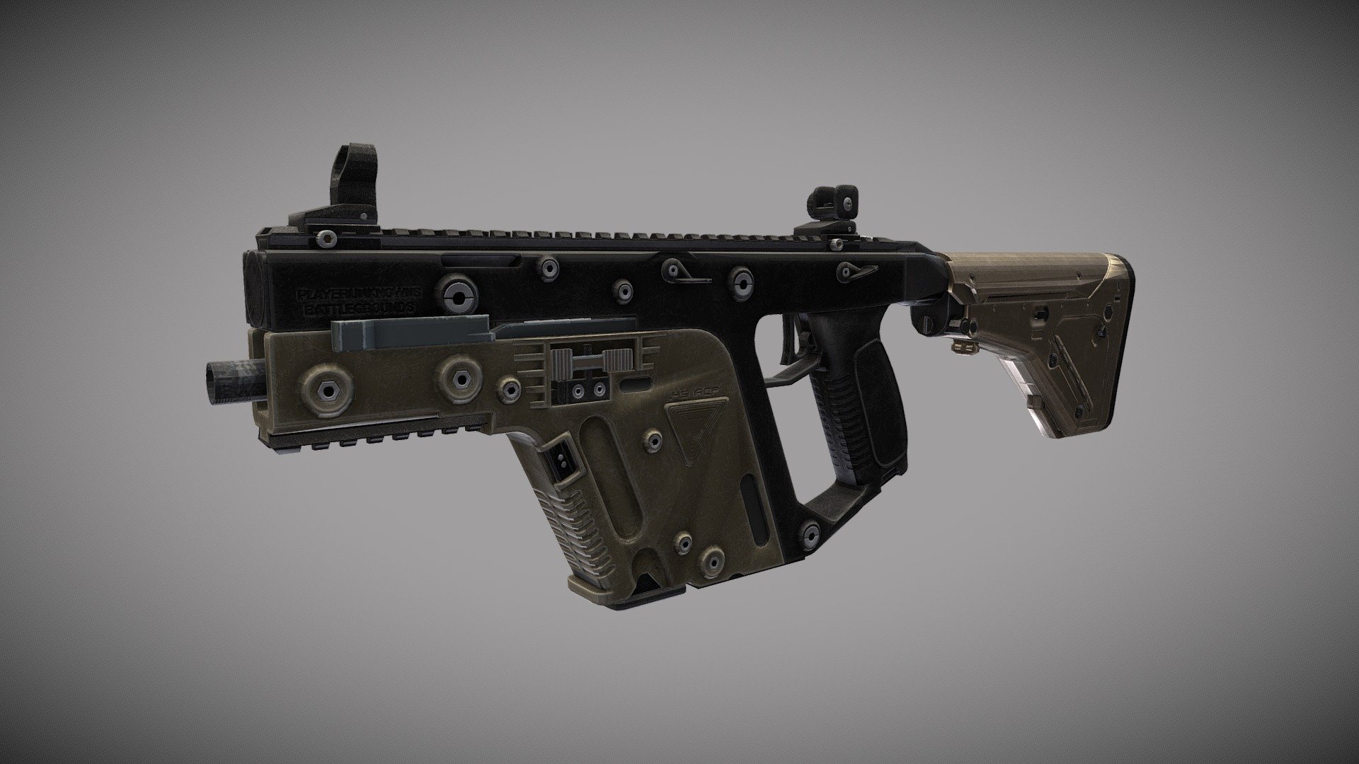 Kriss Vector lowpoly 3d model - 3D model by gregoryvisuals [3fafda4 ...