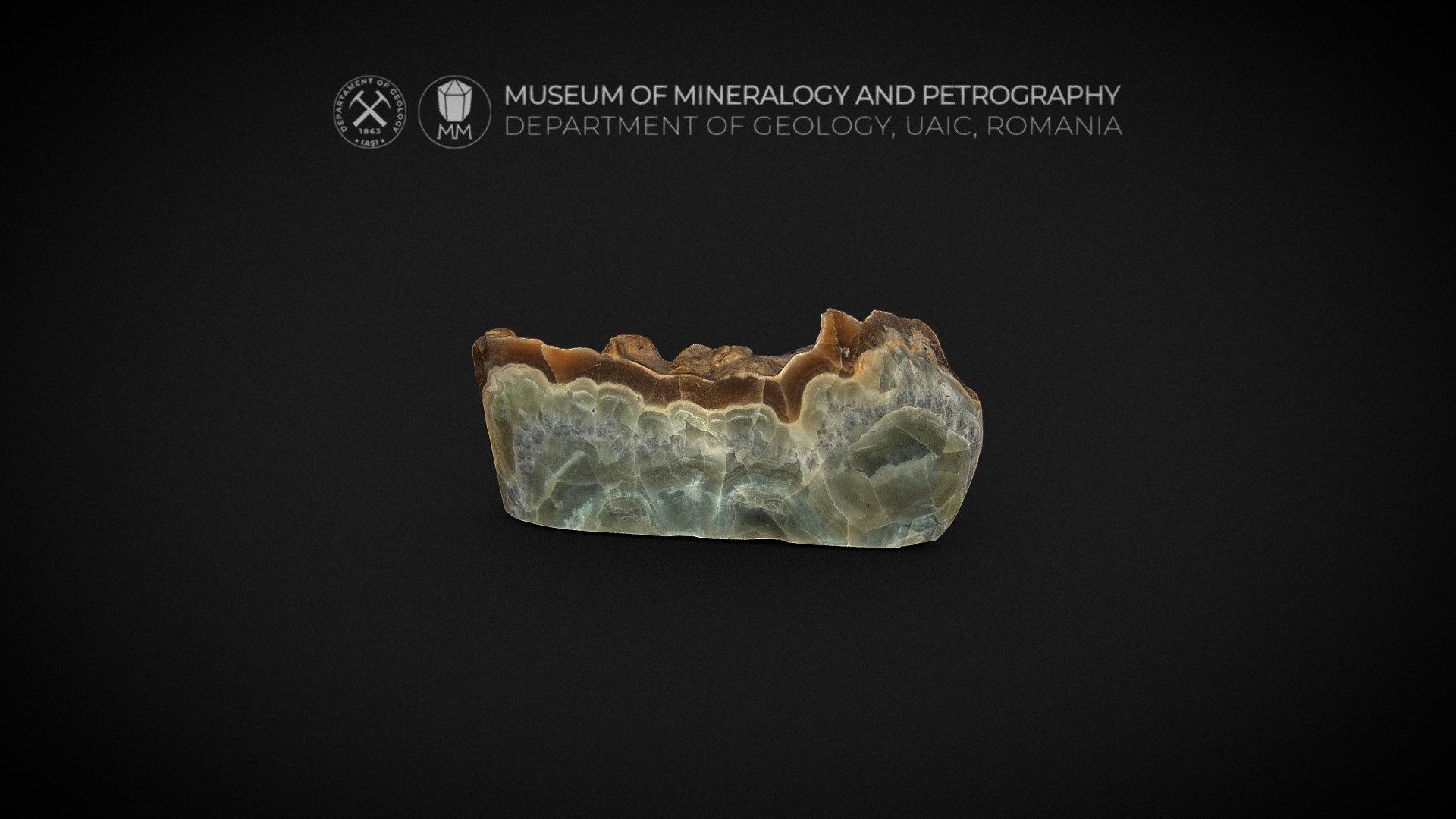 Banded Aragonite from Corund (mineral) - 3D model by Museum of ...