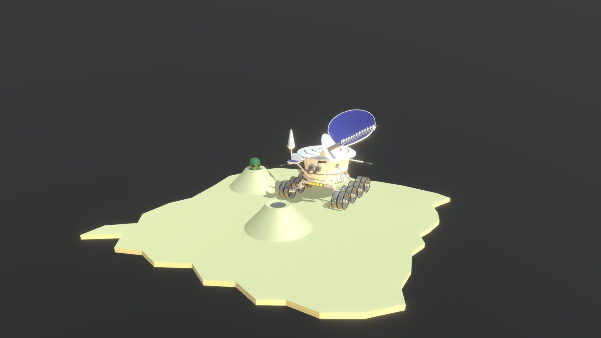 Moon1 - 3D model by Kenka [3fb0d1b] - Sketchfab