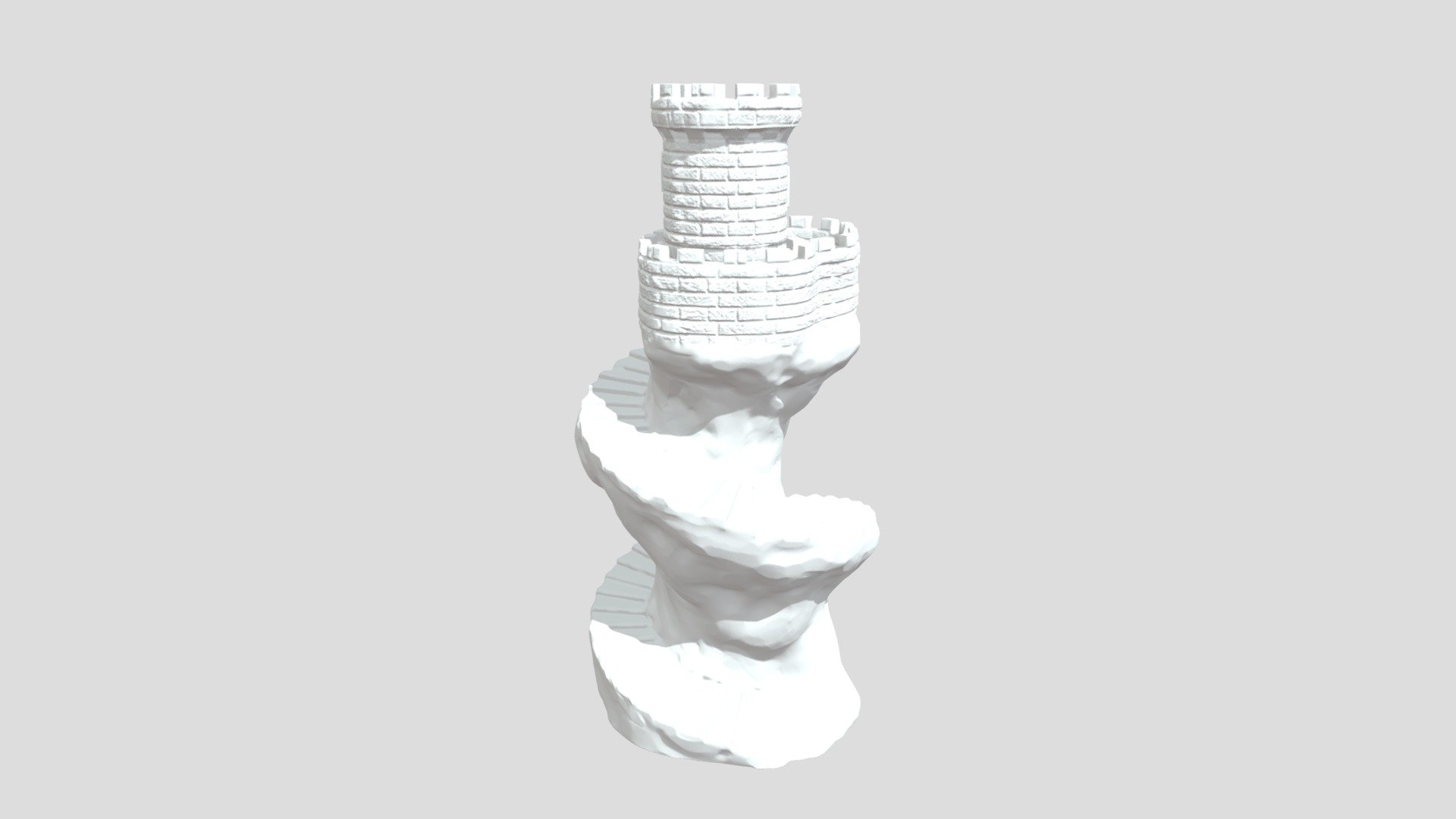 spiral_tower_01 - 3D model by supakritlert [3fb462a] - Sketchfab