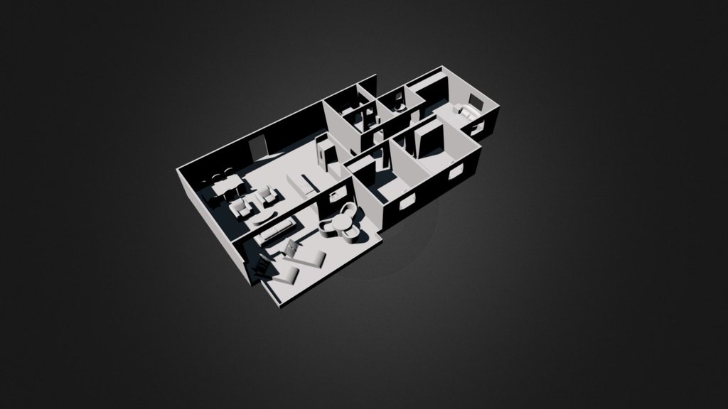 4 room - 3D model by Tony3d (@coi.shivuk) [3fb7c2d] - Sketchfab