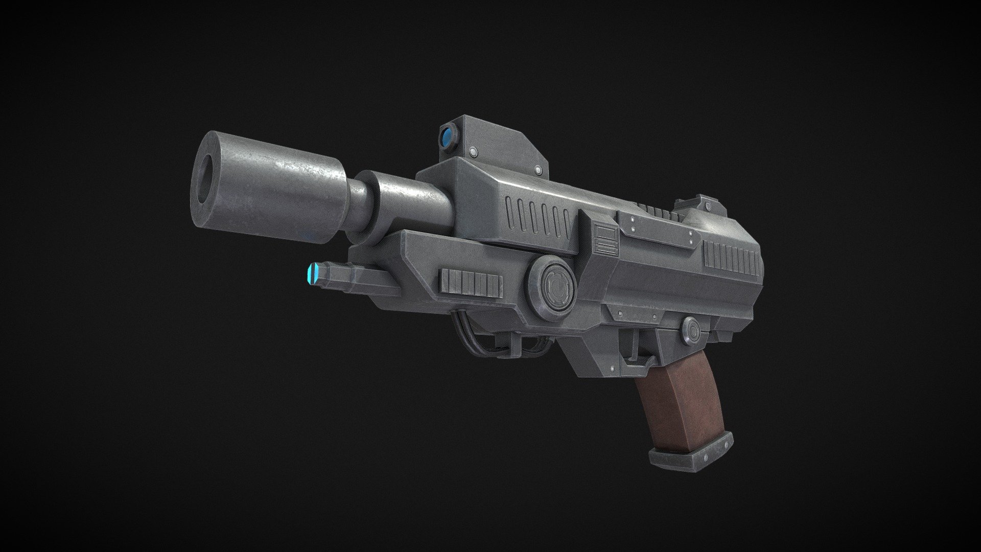 Scifi Blaster M10 - 3D model by Outworld Studios (@outworldstudios ...
