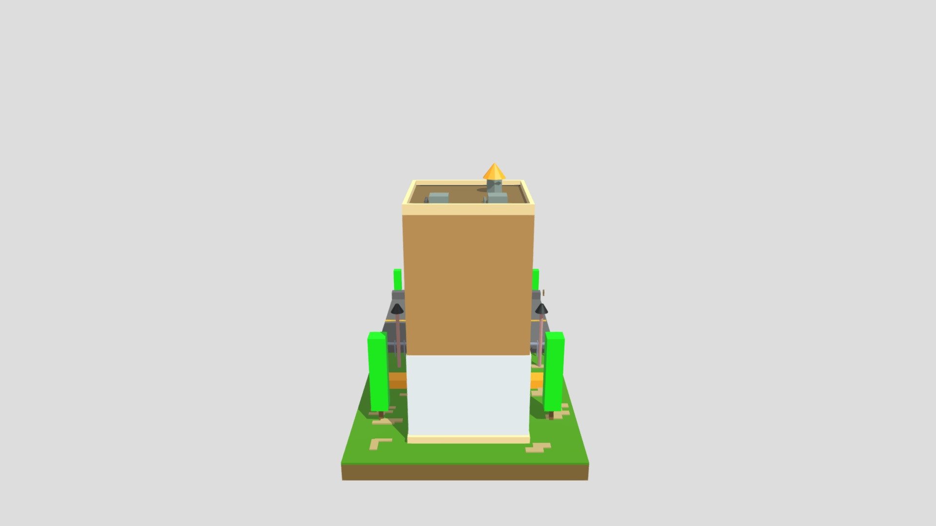low poly tower - Download Free 3D model by sumitsh07 [3fbc9ce] - Sketchfab