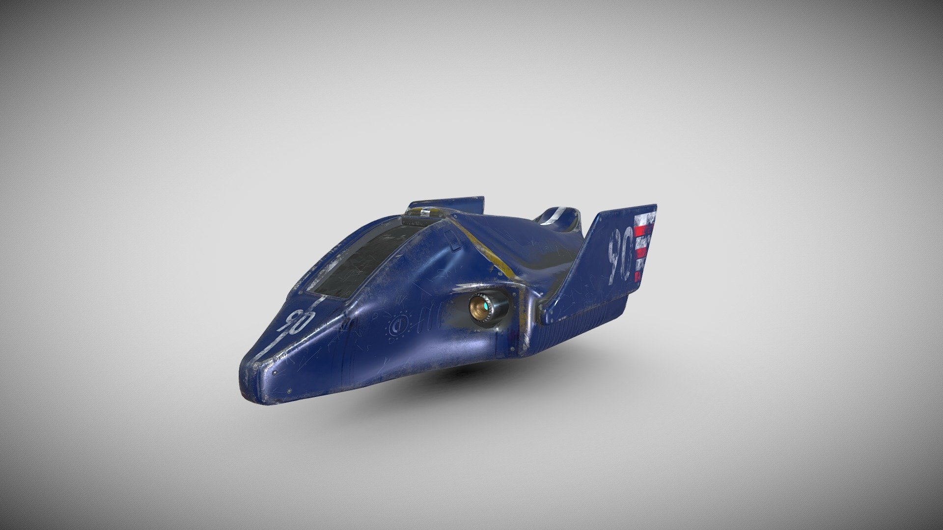 Space Racer Blue - Download Free 3D model by Sousinho [3fbe95b] - Sketchfab