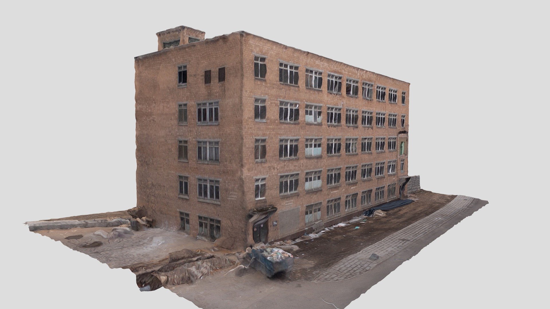 Post-soviet 5-storey building - Buy Royalty Free 3D model by Mikhail Volkov (@mgv) [3fc0192 ...