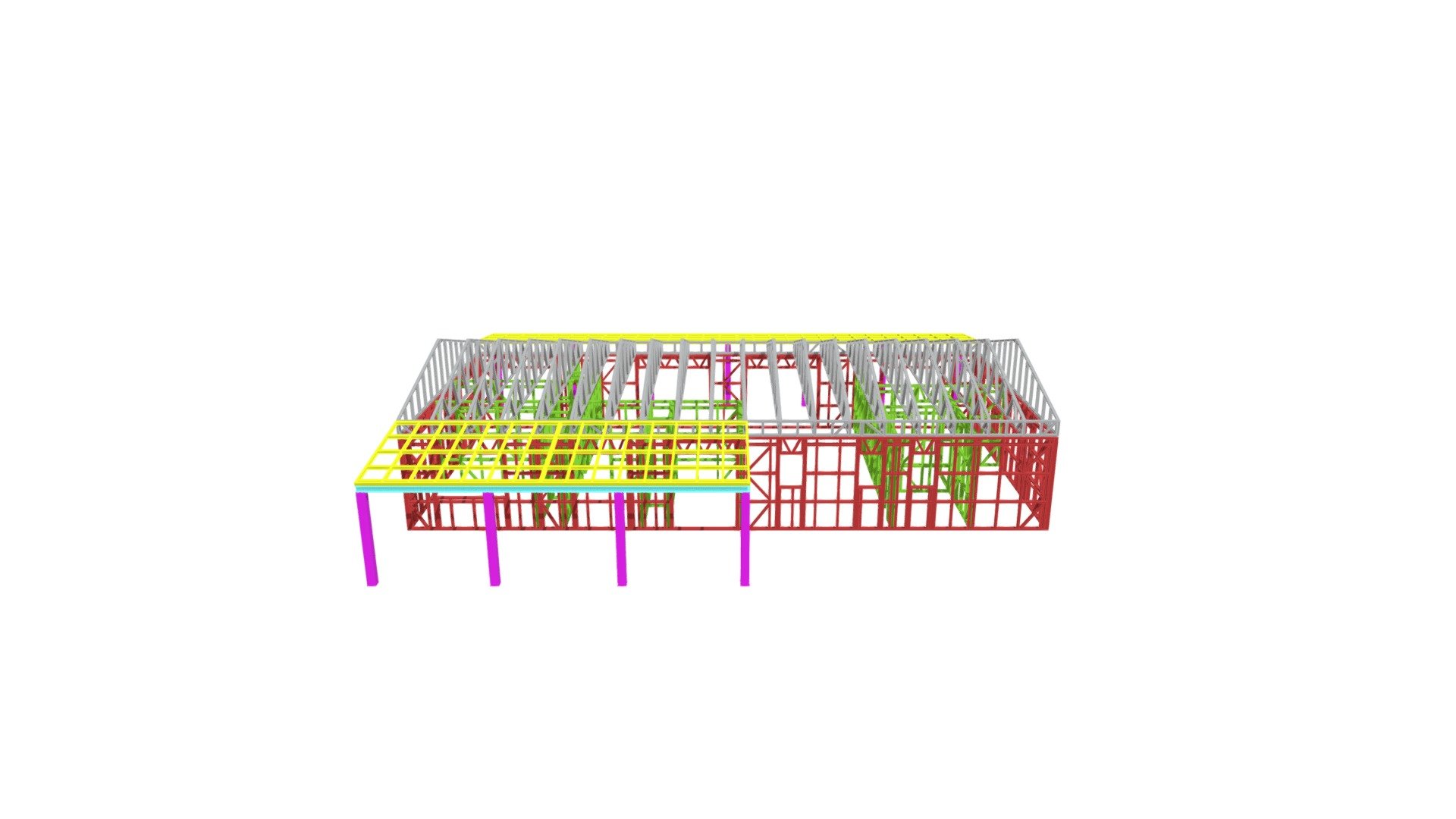 Waikato Shed: WAbel - 17.0m x 8.36m - Download Free 3D model by Steel ...