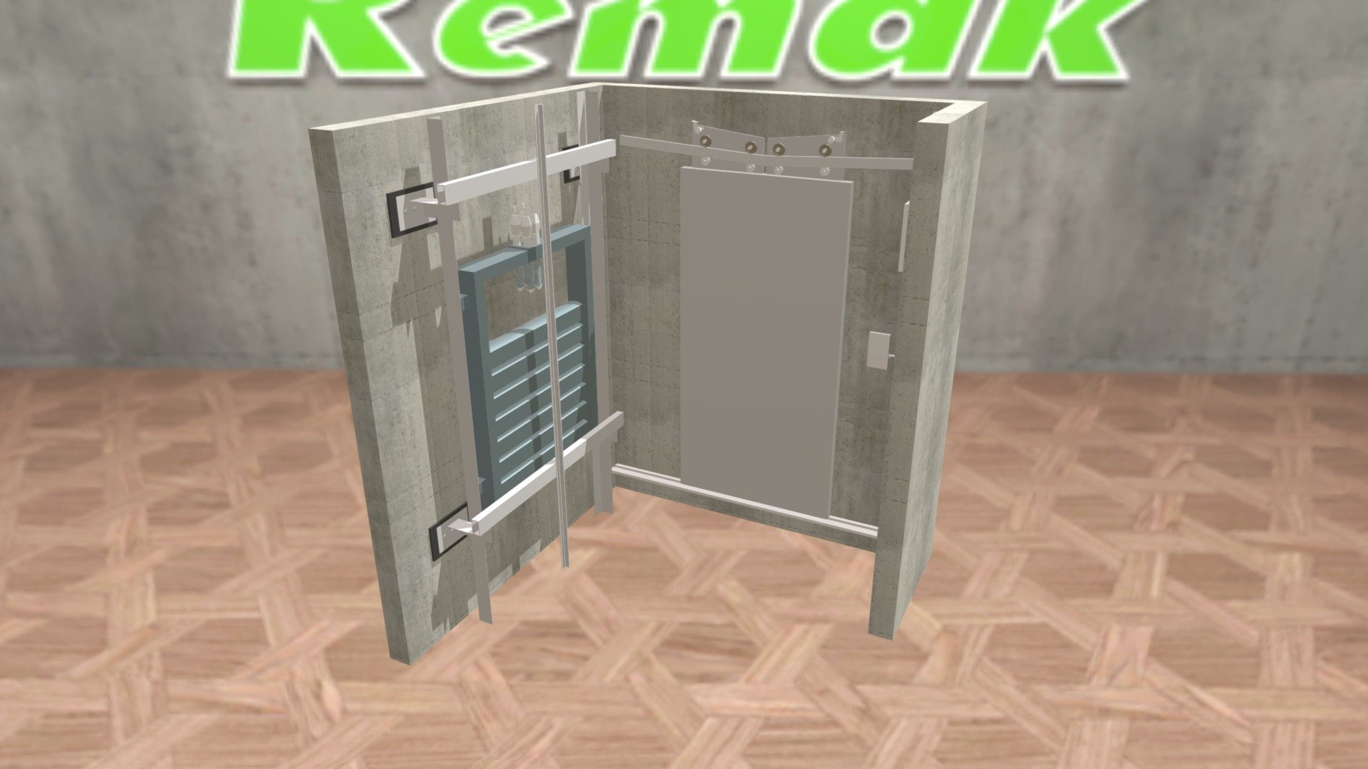 Elevator Soundproofing and vibration isolation - 3D model by Remak ...