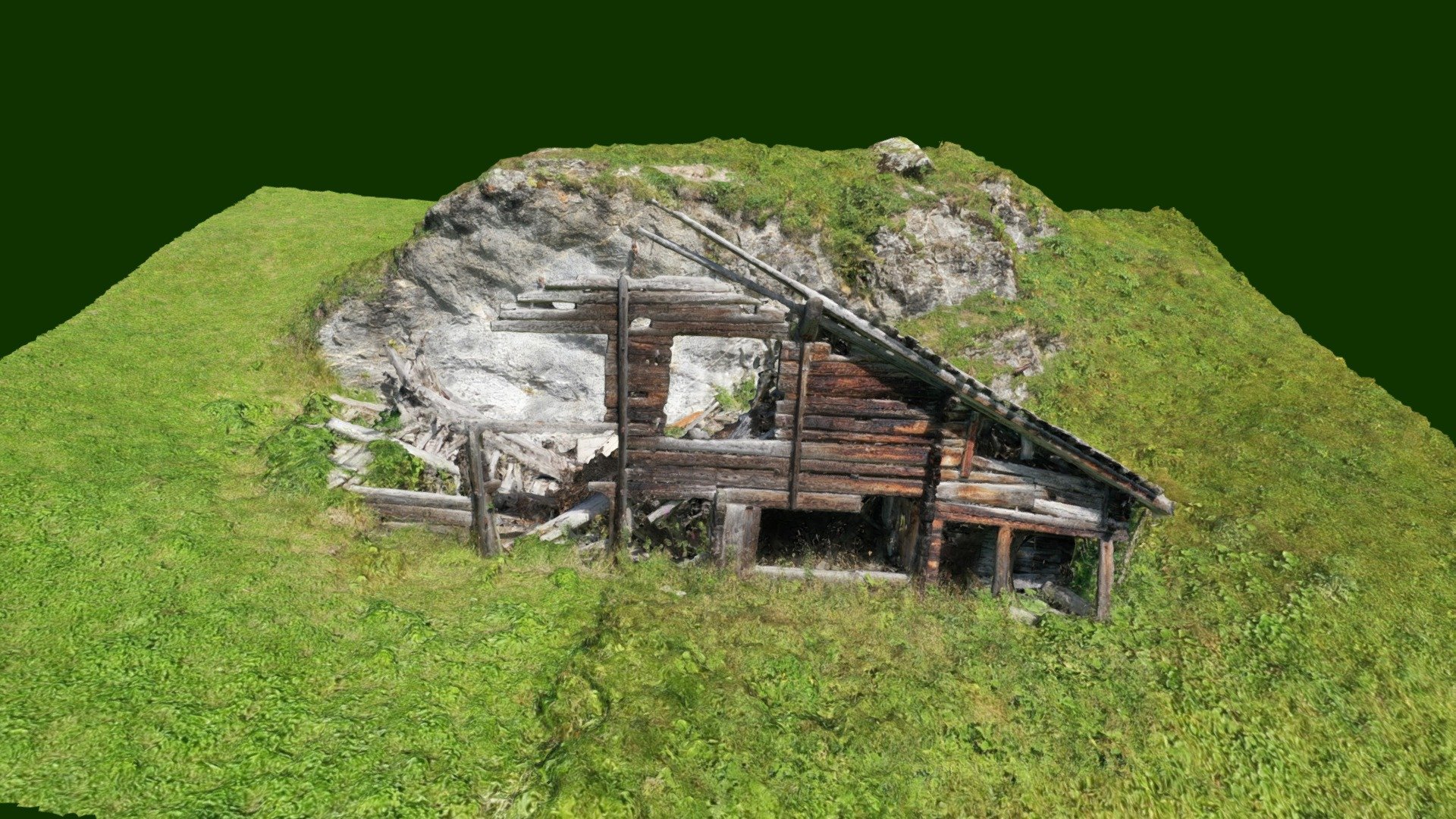 Destroyed barn - Download Free 3D model by hdrpano [3fc7316] - Sketchfab