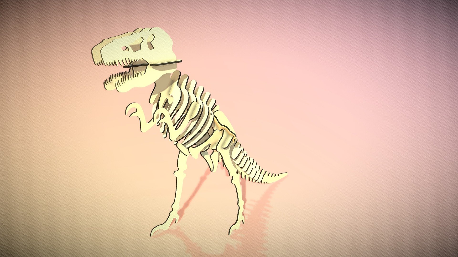 T- Rex (cutting laser) - 3D model by Mitrik [3fc753f] - Sketchfab