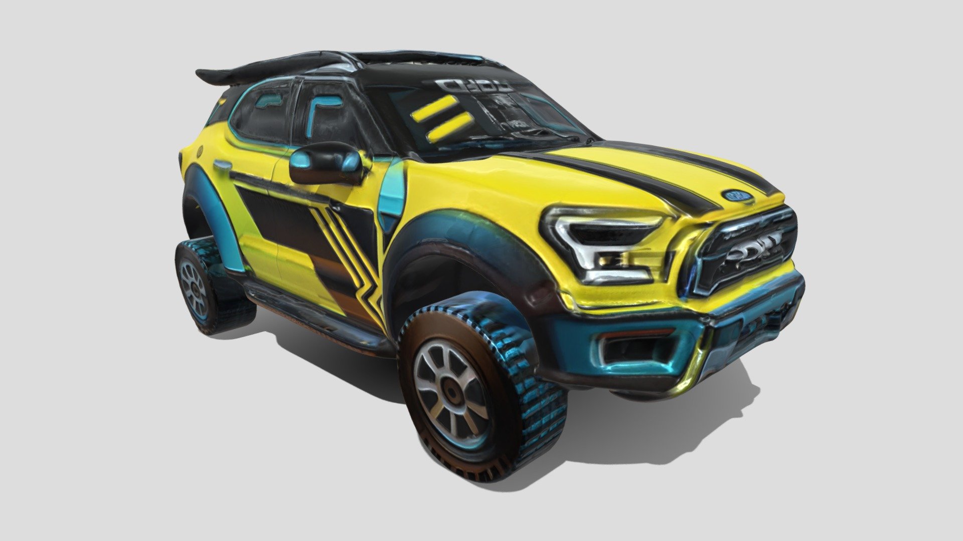 Mini Raptor concept car - Download Free 3D model by Vyacheslav ...