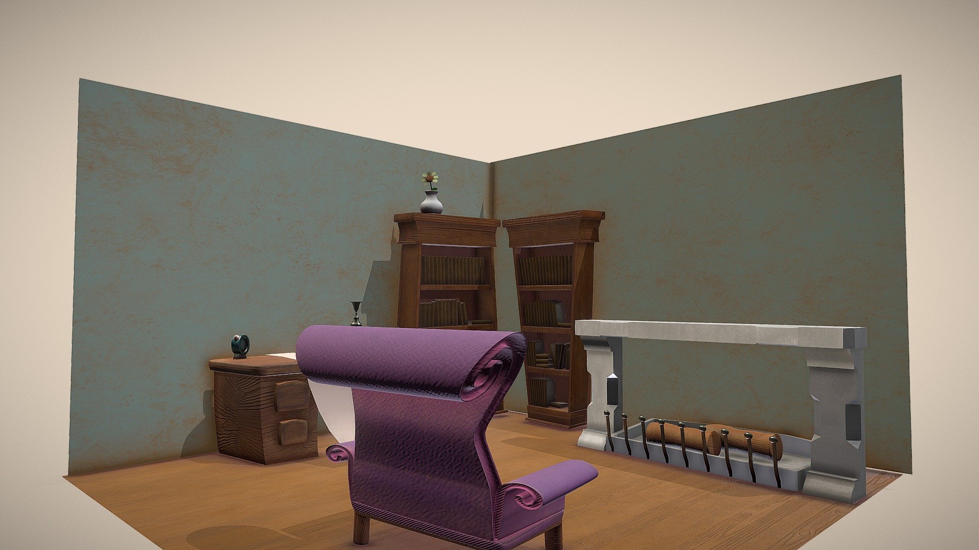 Stylized Prop Room - 3D model by genjendraws (@geniefernandez0108 ...