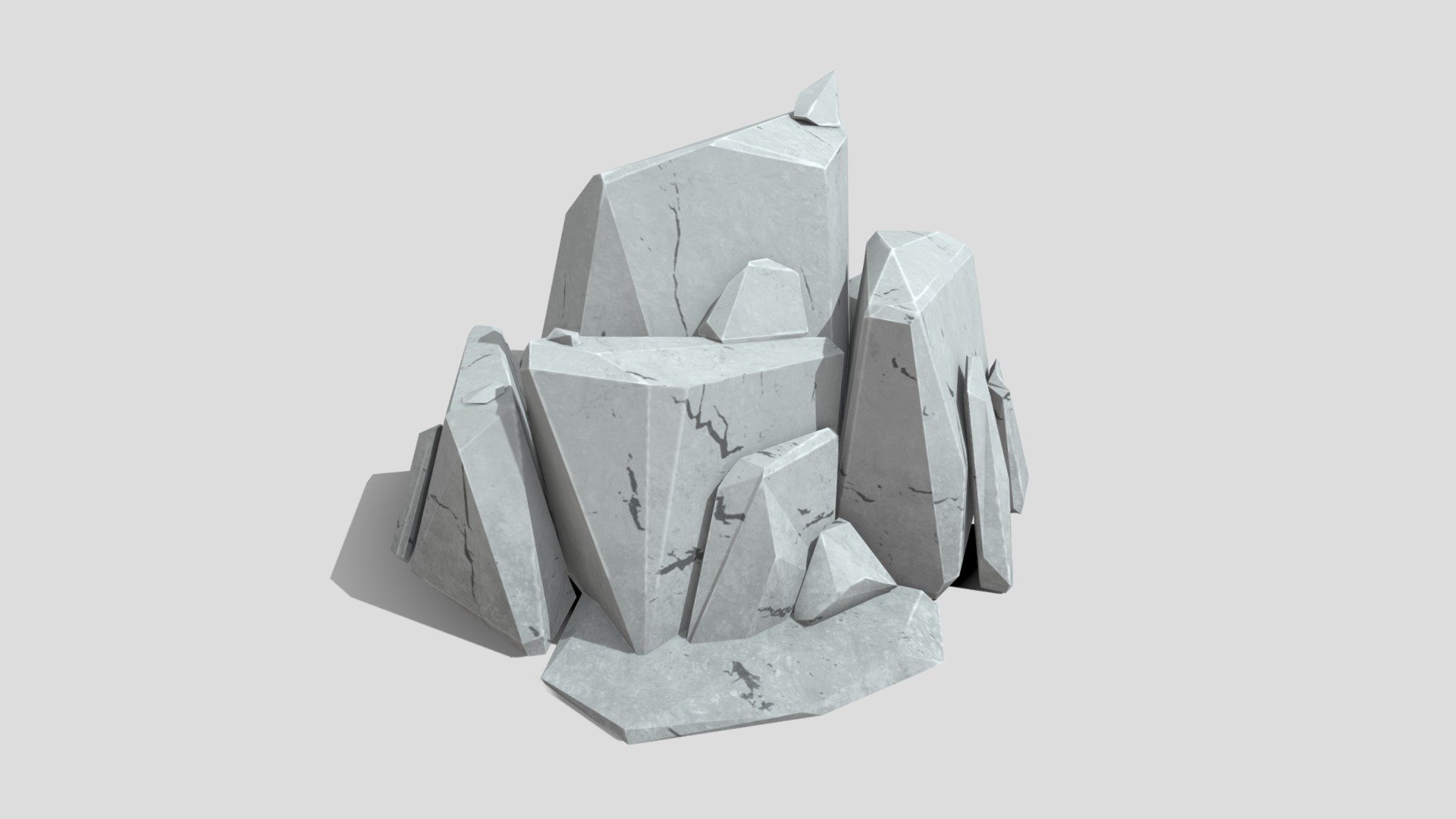 rock low poly - 3D model by eNesterov (@nesterovjenya) [3fcd035 ...