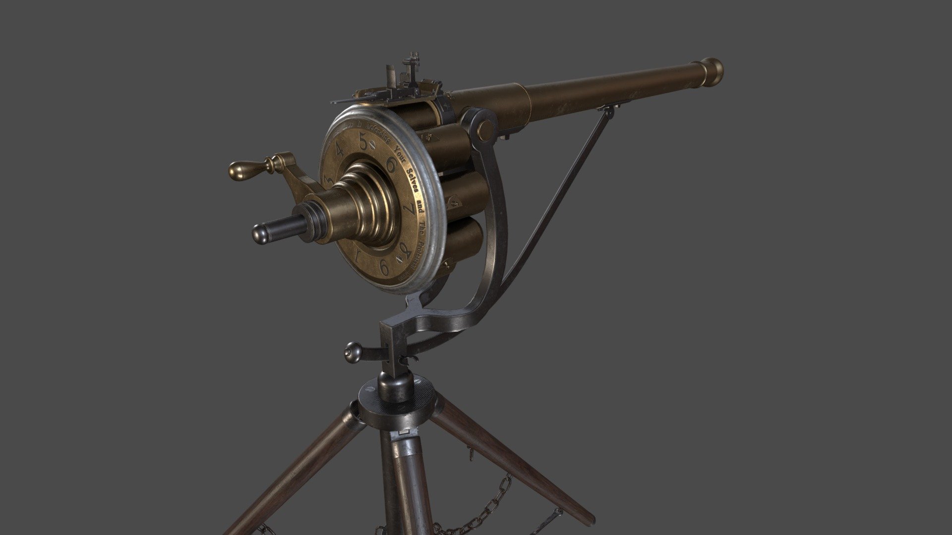 The Puckle Gun - 3D model by BurntCornFlakes [3fce4b6] - Sketchfab