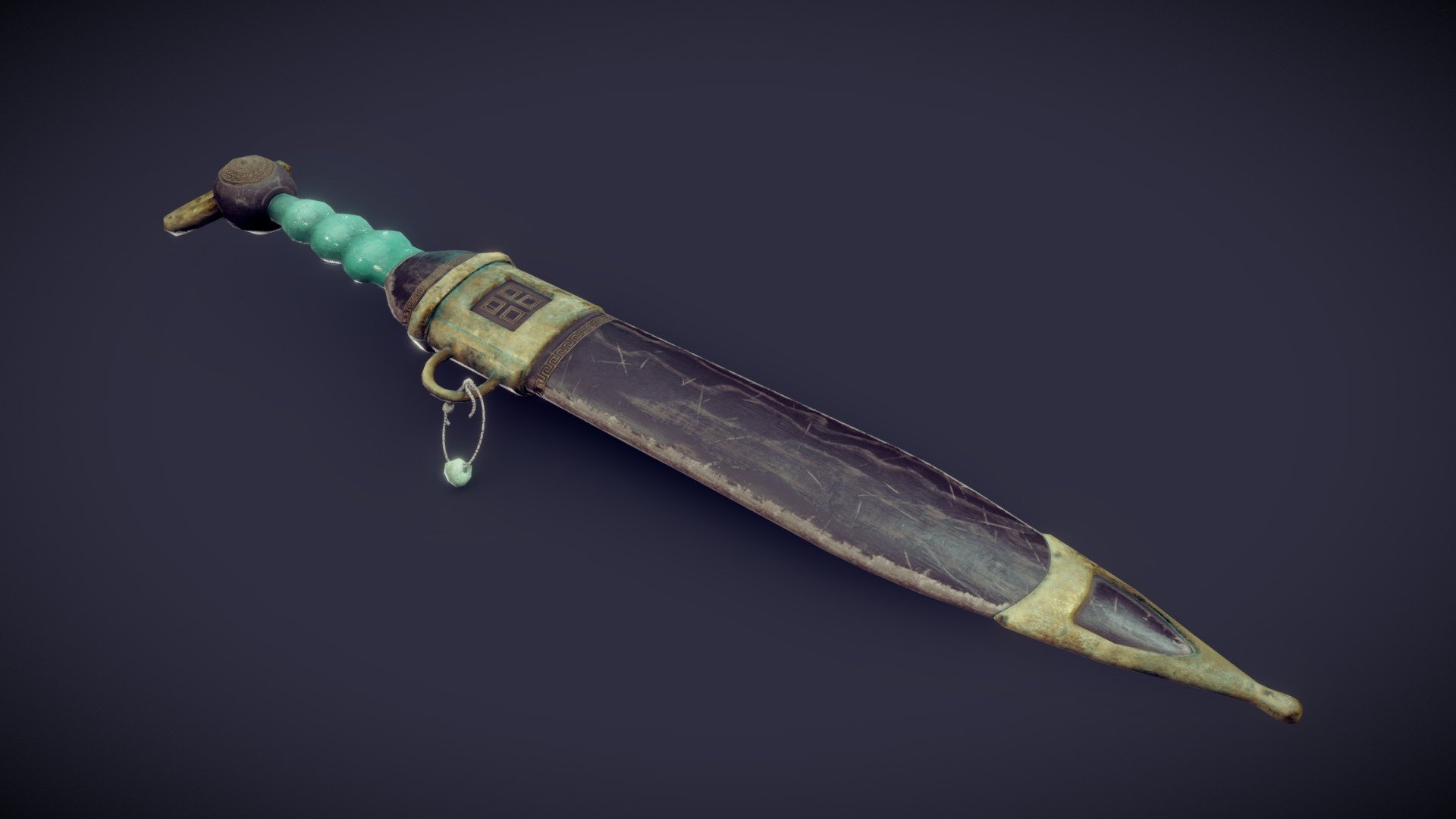 Jade Sword - 3D model by touteytout [3fcf24a] - Sketchfab
