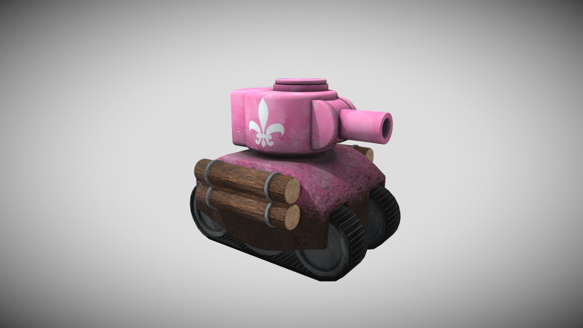 Cartoon Tank Pink - Download Free 3D model by EricTheBlock [3fd2c39 ...