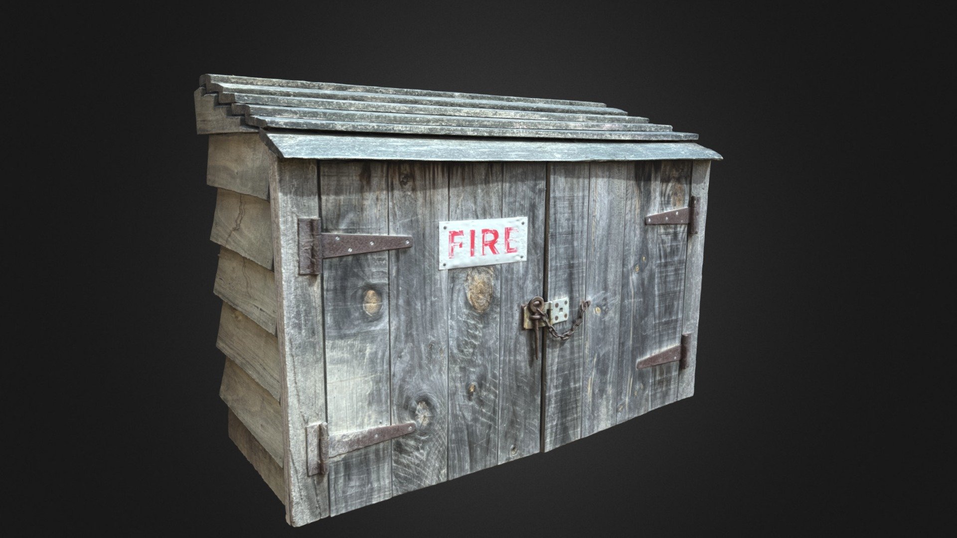 Old Fire Hose Box - Download Free 3D model by craggle [3fd54fe] - Sketchfab