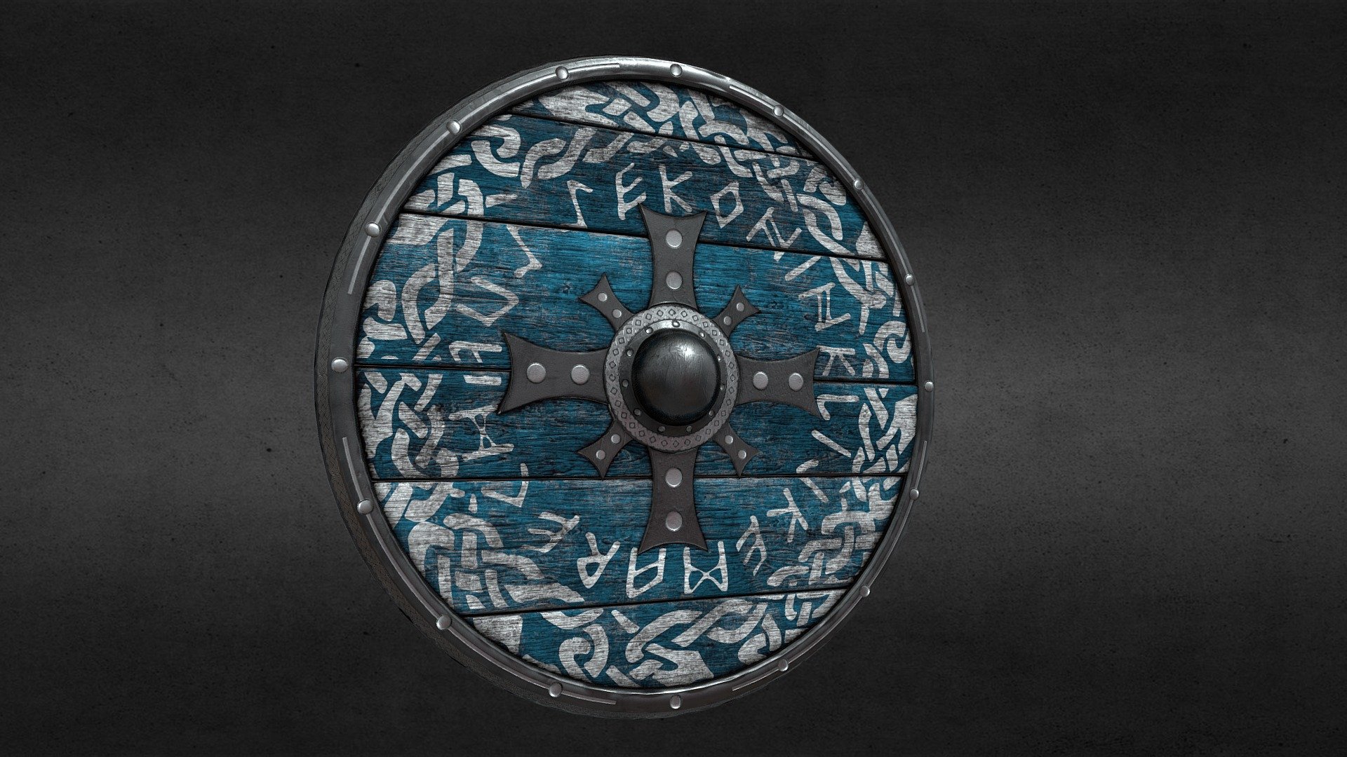 Realistic Viking Shield - 3D model by Mel3D (@boyka11) [3fd5783 ...