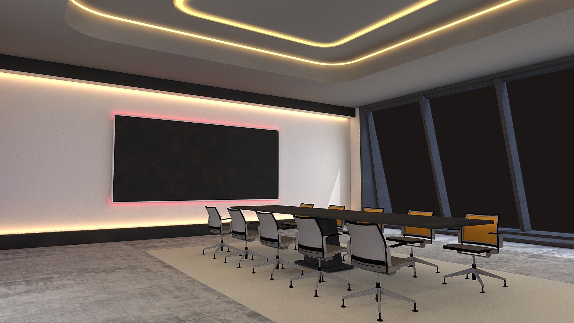 Meeting room - Download Free 3D model by Titank (@Titank_Crealis ...