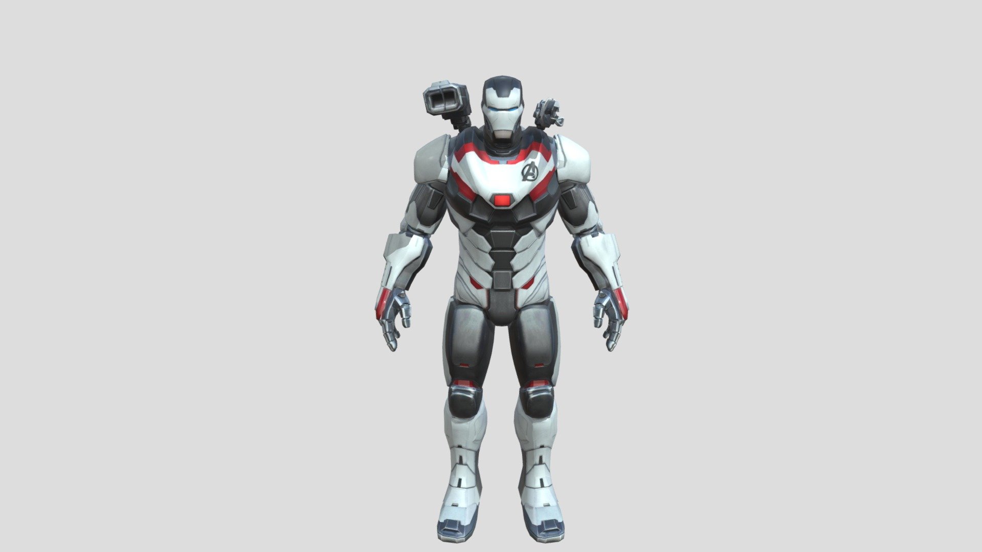 War Machine Endgame (Textured) (Rigged) - Download Free 3D model by 3D ...