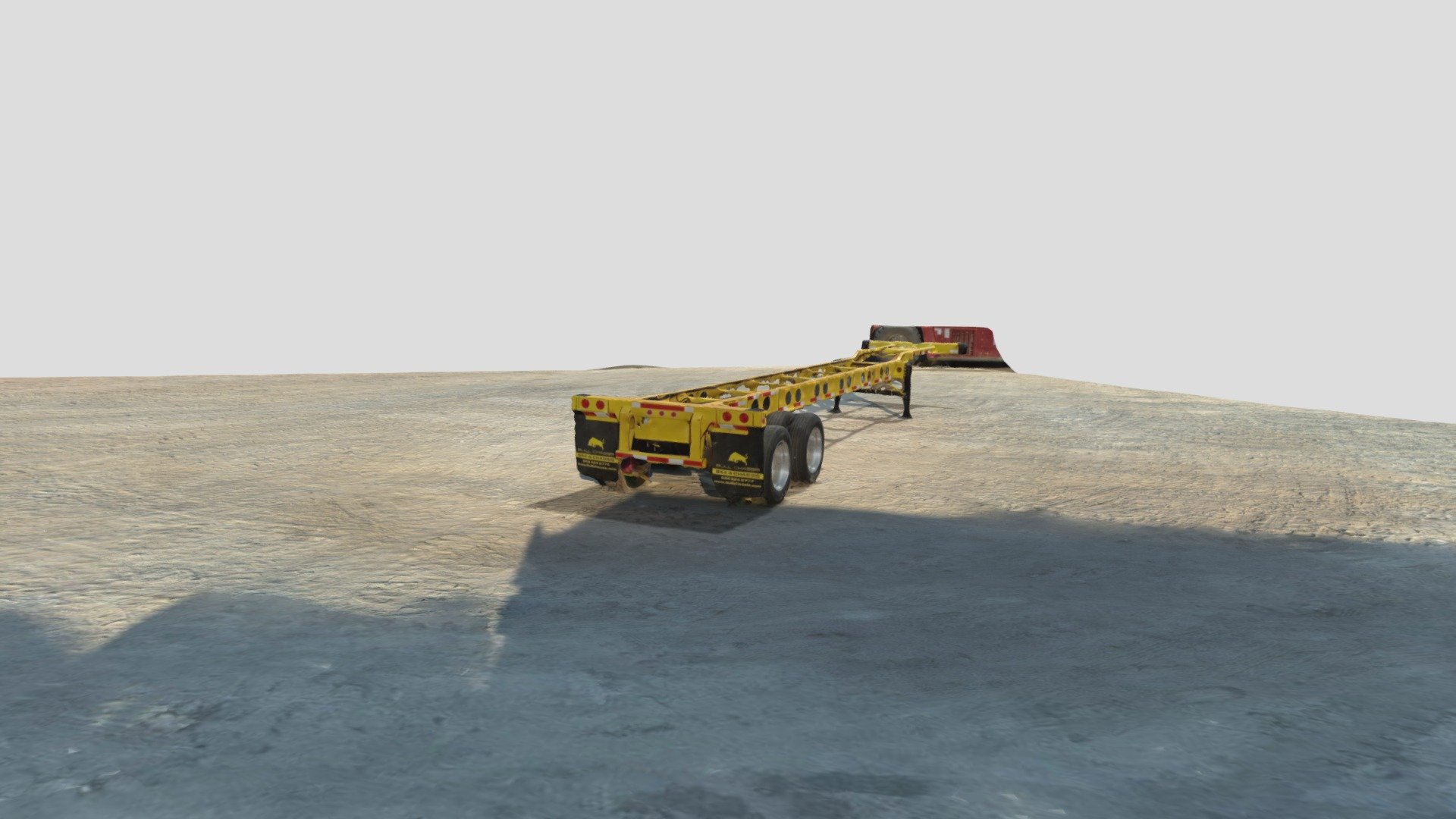 Bull Chassis 40ft Gooseneck Lightweight Chassis - 3D model by ...