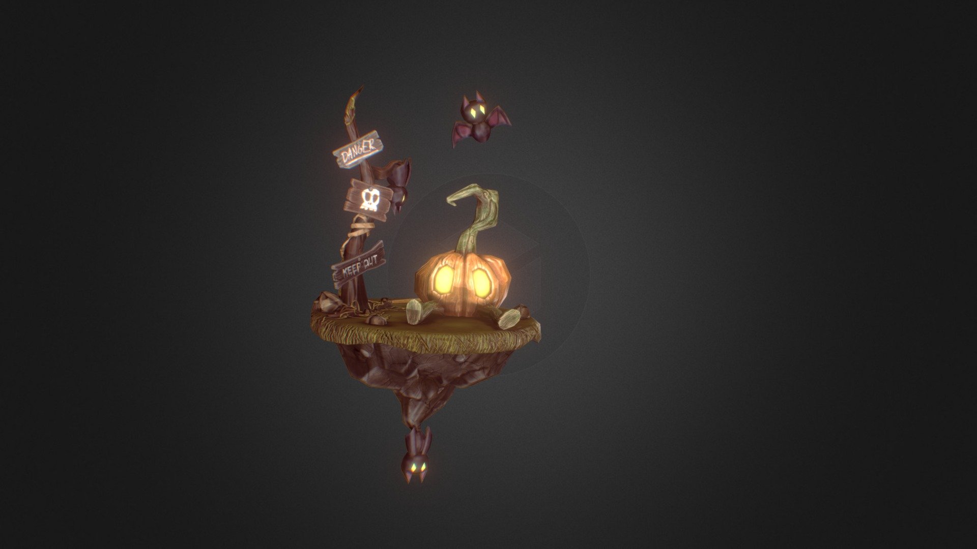 Stylized Pumpkin - Download Free 3D model by Katarina 3D (@katarina.3D ...