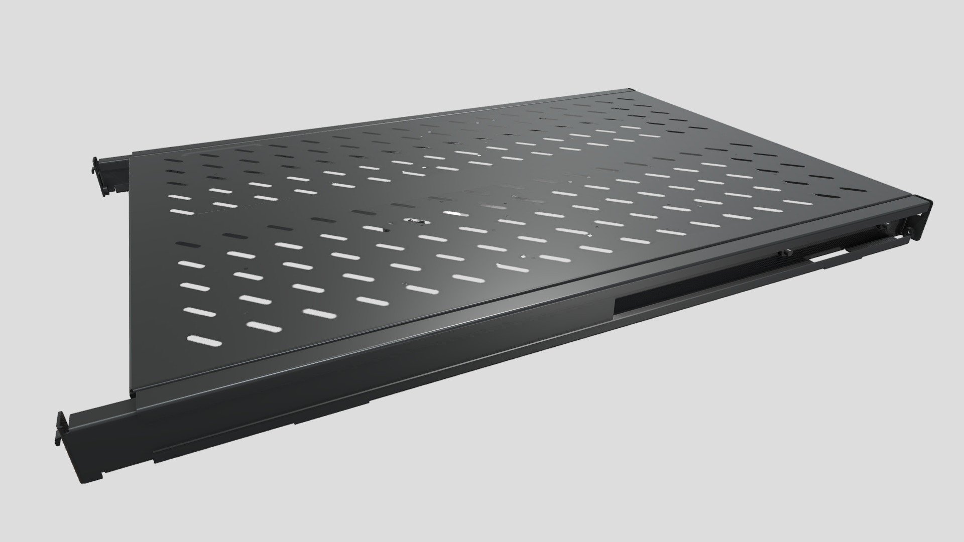 1U Depth Adjustable Fixed Shelf - 3D model by Vertiv [3fdb3ec] - Sketchfab