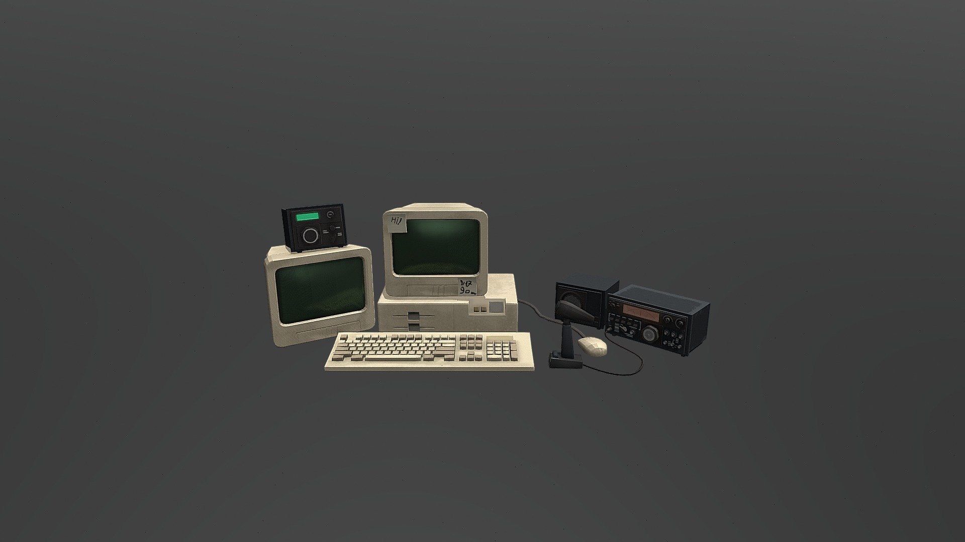Old Computer - Download Free 3D model by MrTriton [3fdb53f] - Sketchfab