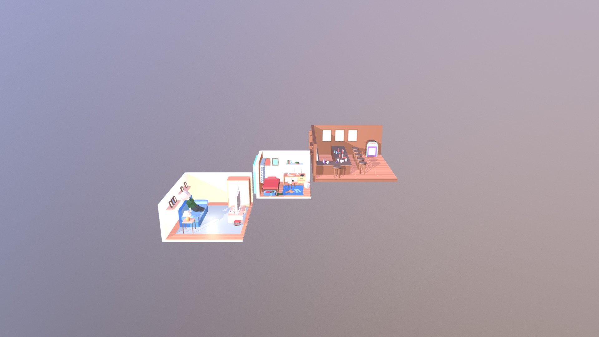 Low Poly Scences - 3D model by Ryan.Balfe [3fdd38f] - Sketchfab