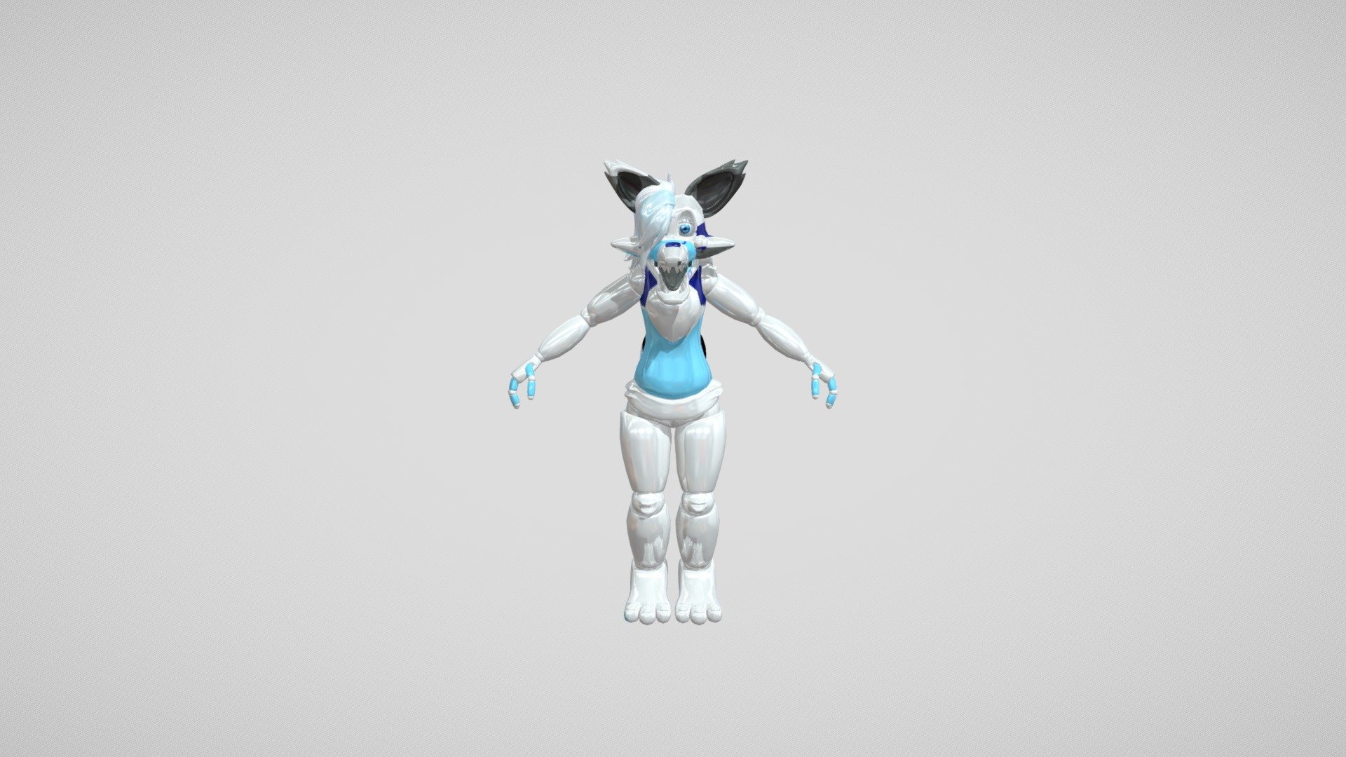 blue-mangle-edit-fnaf - 3D model by loryeeleng05 [3fdde95] - Sketchfab