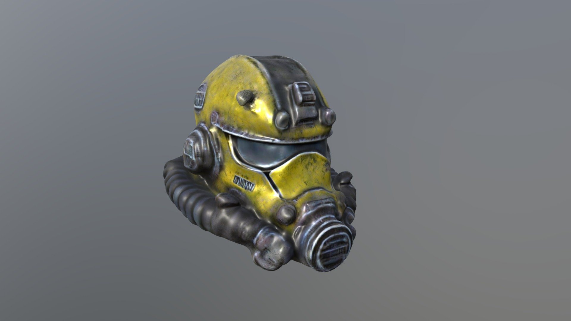 Fallout style Power Armour Helmet - Buy Royalty Free 3D model by ...