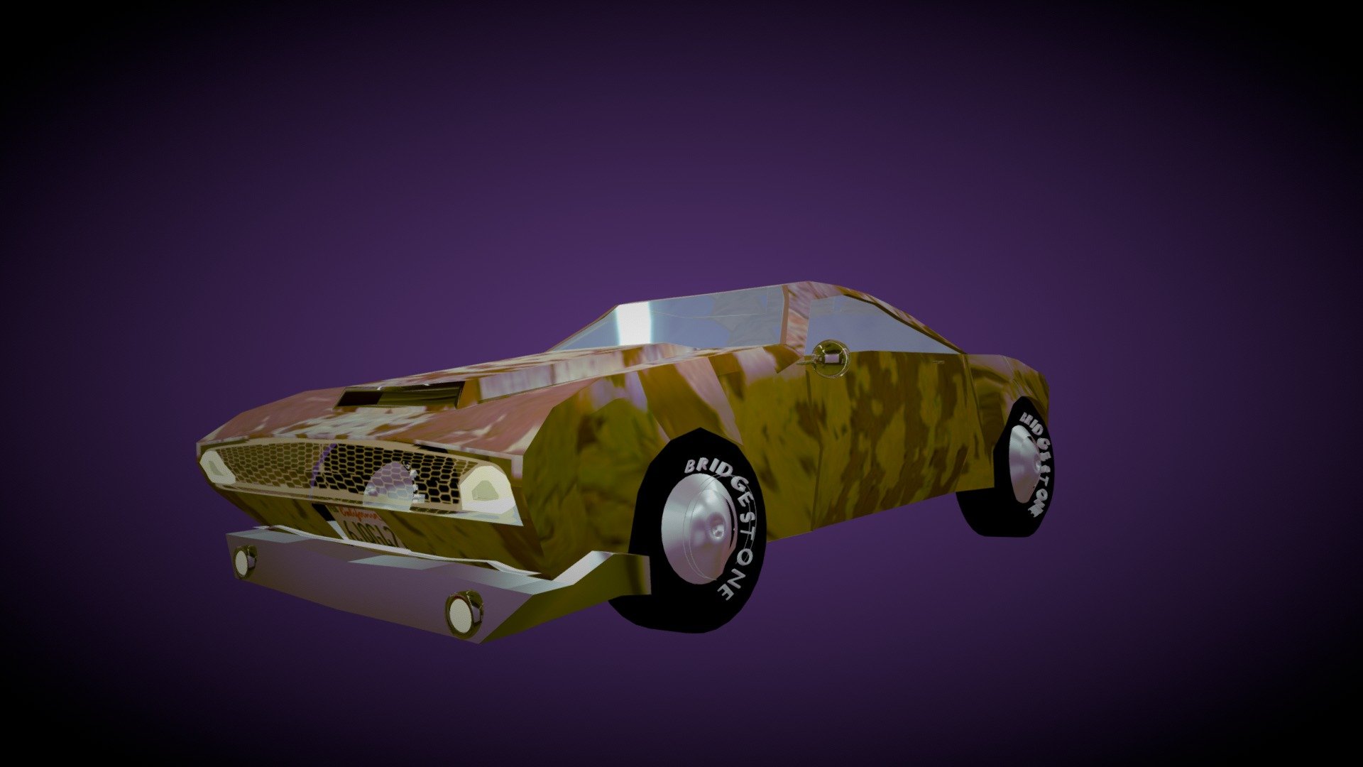 MUSCLE CAR - Download Free 3D model by dubson [3fdf305] - Sketchfab