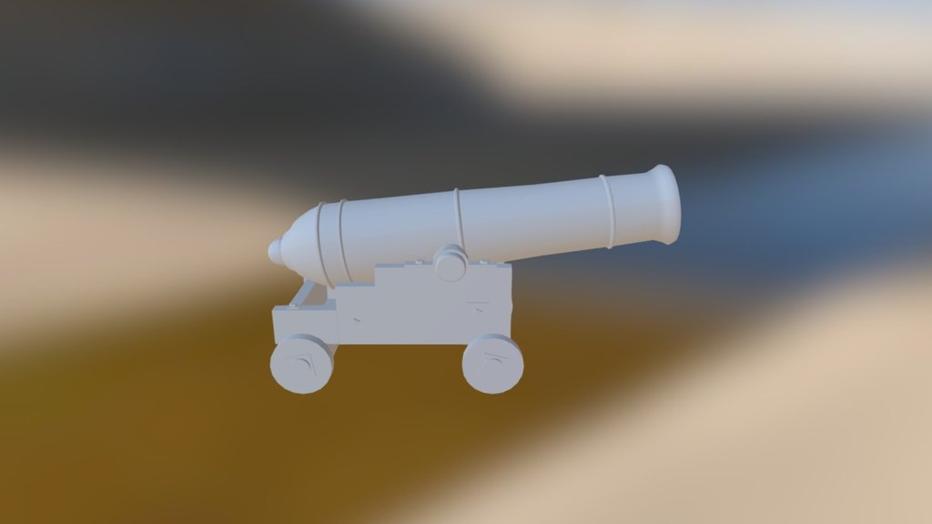 Cannon - Prop Project - Part 2 - 3D model by Rachel Lichter (@rachachu ...