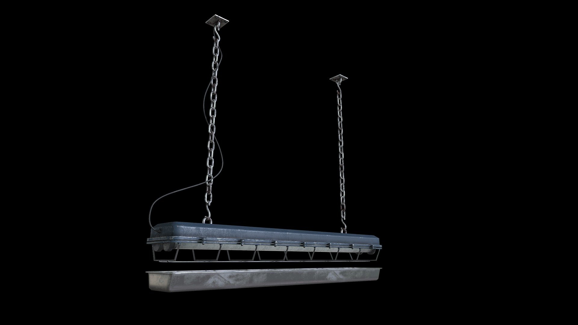 Fluorescent Lamp - 3D model by Sergey Bogorodsky (@null.shape) [3fe0857 ...