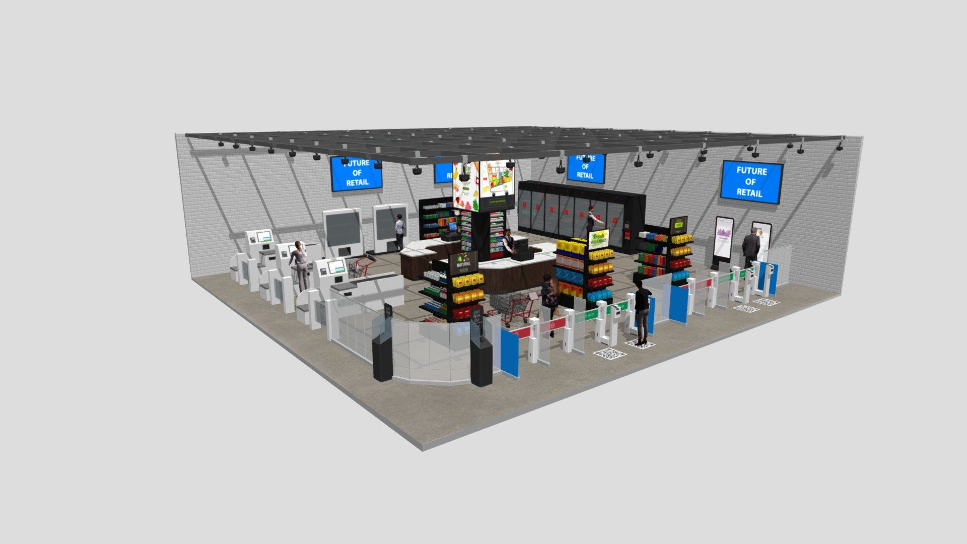 Future of Retail - 3D model by Kendra.Storz [3fe29de] - Sketchfab