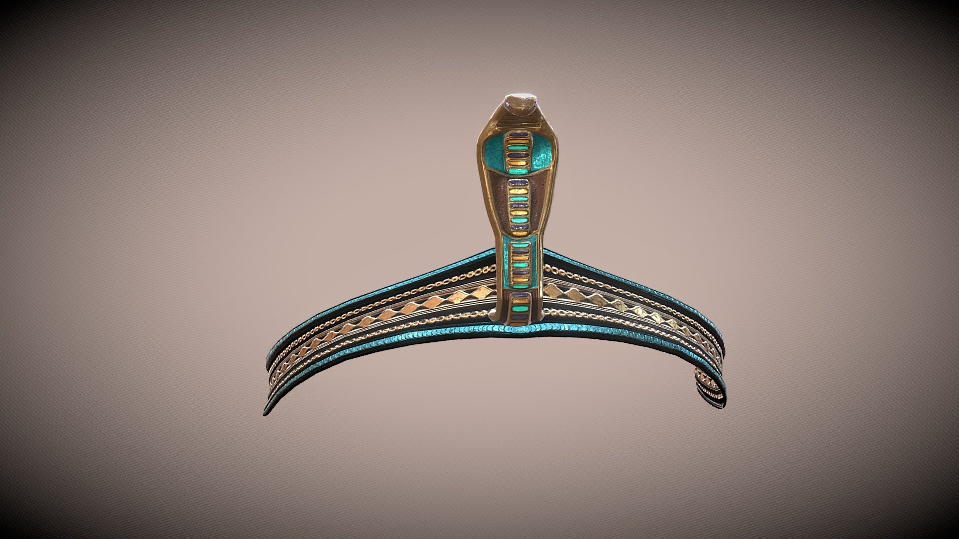Egyptian crown with Uraeus - Download Free 3D model by C.J..Goldman ...
