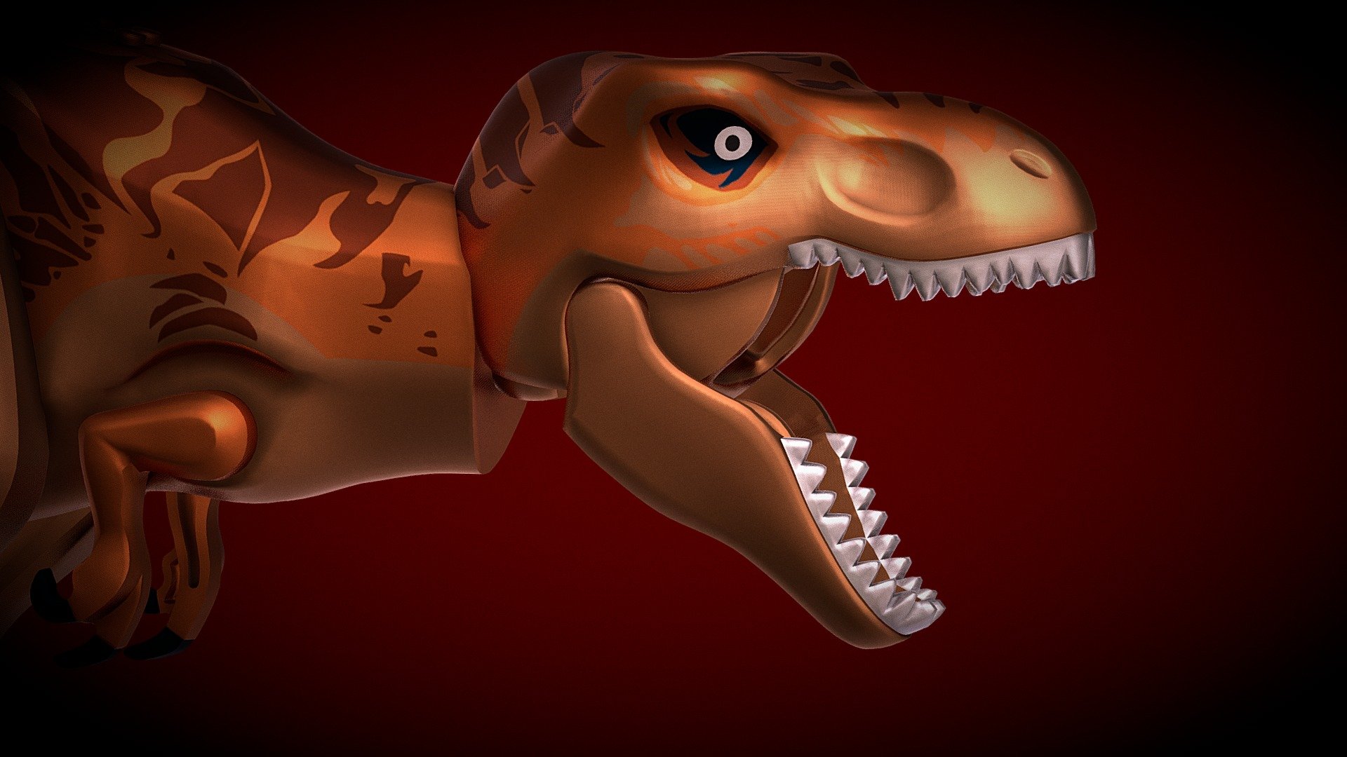 (RIGGED) T-REX (LEGO) - Download Free 3D model by shamus (@consistent ...