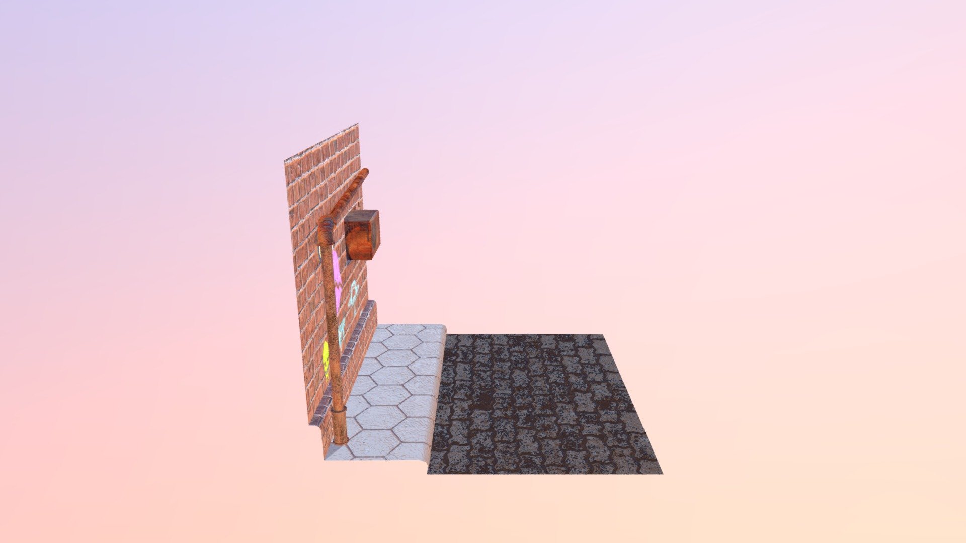 Alleyway - 3D model by Mewzi [3fe4b2f] - Sketchfab