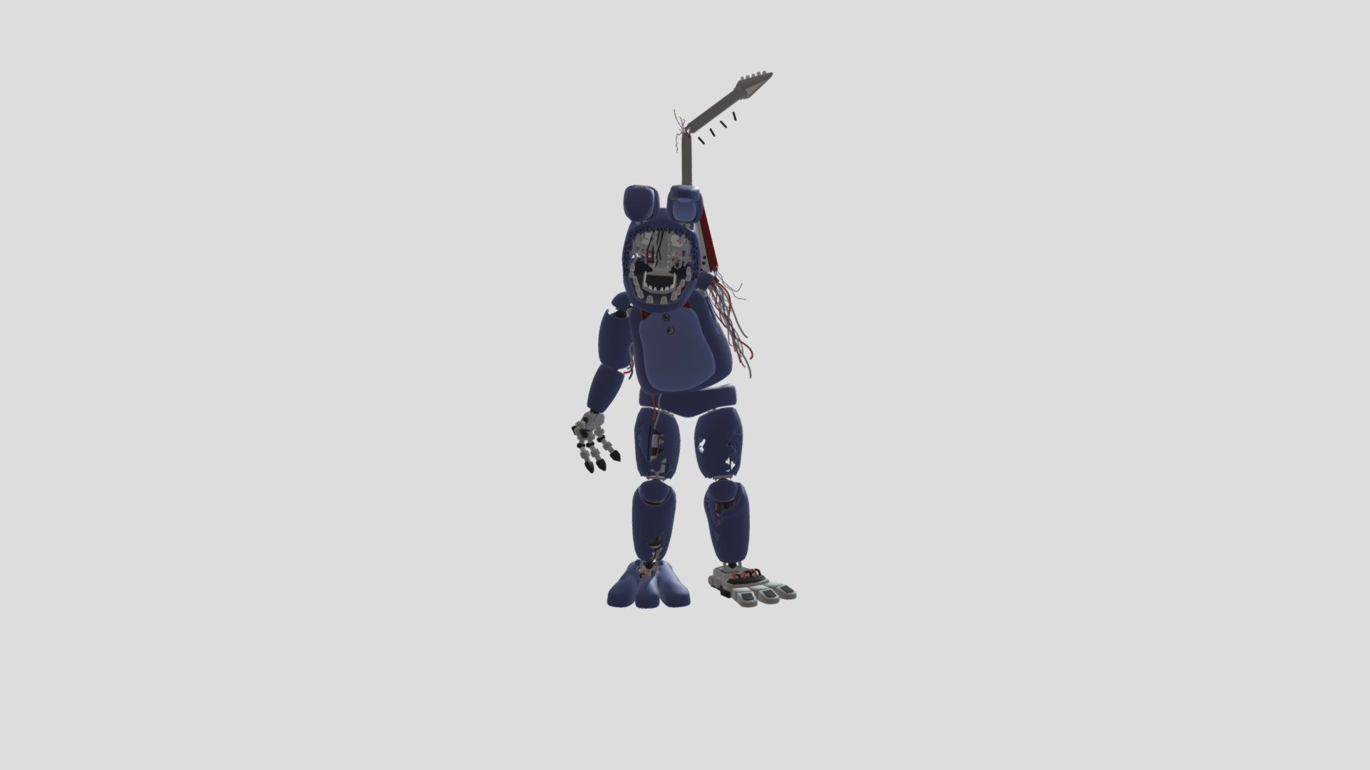 Withered Bonnie - Download Free 3D model by dwall8611 [3fe6ec1] - Sketchfab