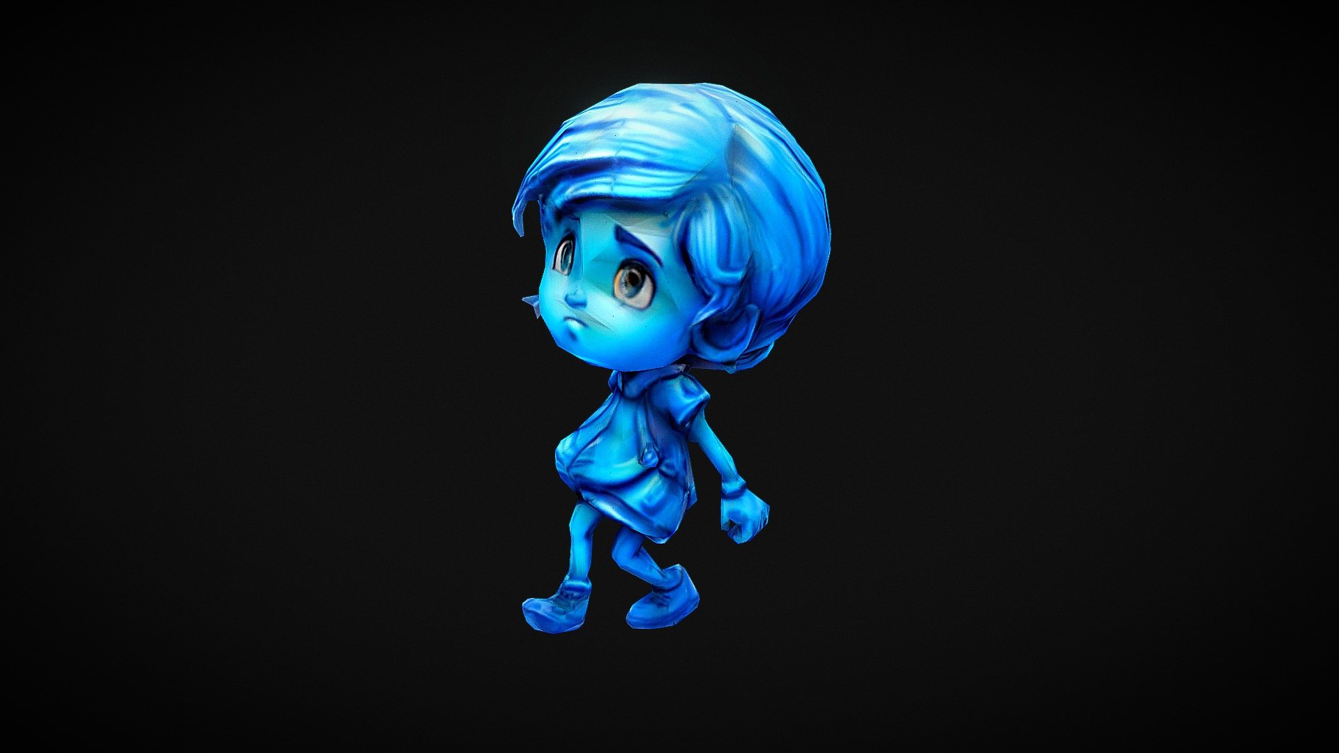 "Cyber Wing: The Electric Blue Toy Hero" Blue Ca - Download Free 3D ...