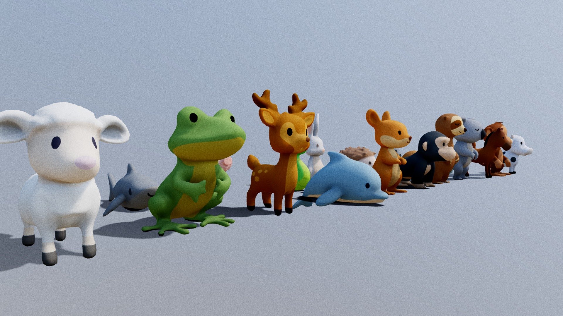 Stylized Low-Poly Animals – 20 Pack🐾 - 3D model by Daniel GoE (@Goee ...