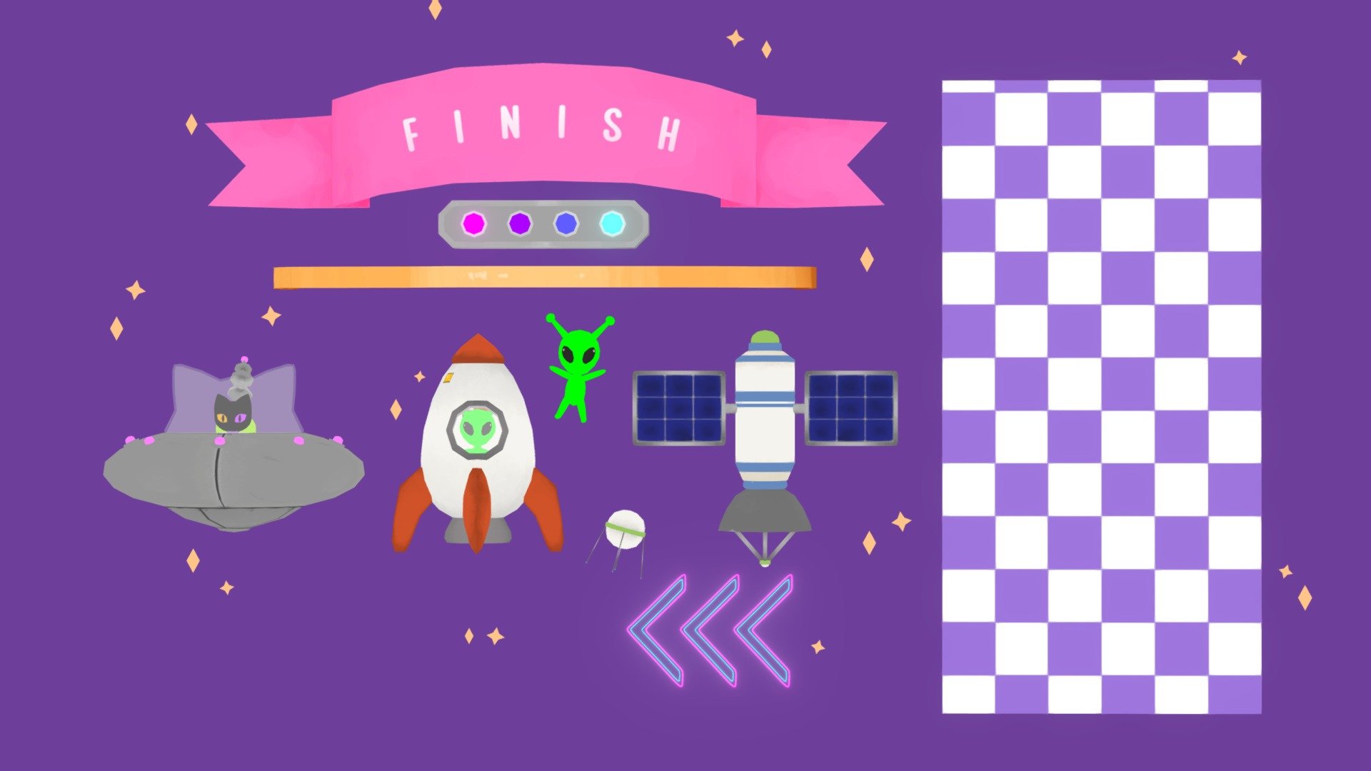 Gameready Assets - Cosmic Cat - 3D model by Jes (@jesvd) [3fe81e5 ...