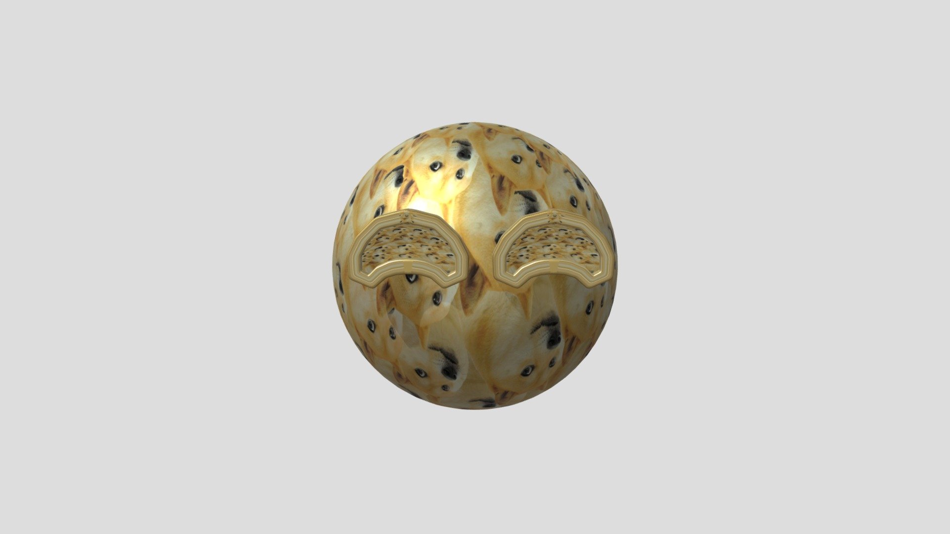 Doge Ball - 3D model by praterw2028 [3fe9160] - Sketchfab