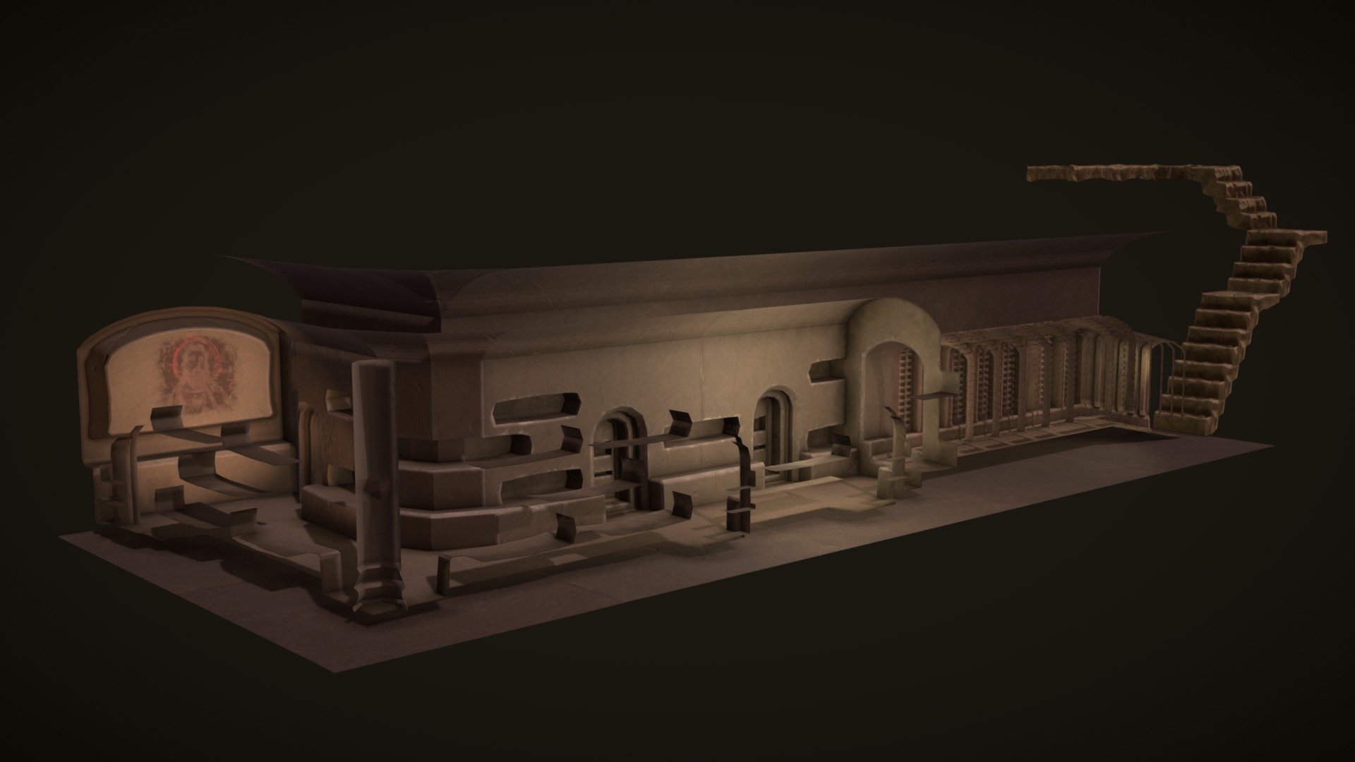modular catacombs - 3D model by octaviopiralla [3fe992a] - Sketchfab