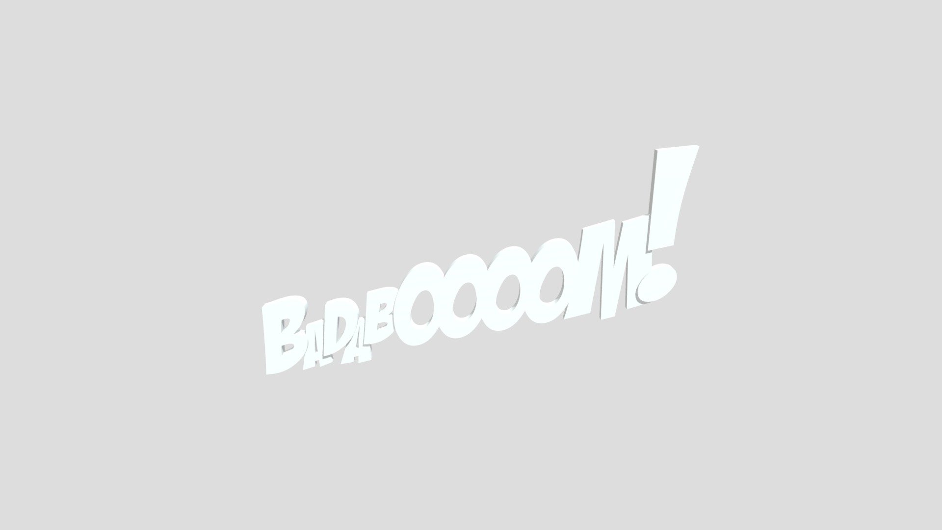 Comic Book / Super Hero Action Words, pack 1 - Download Free 3D model ...