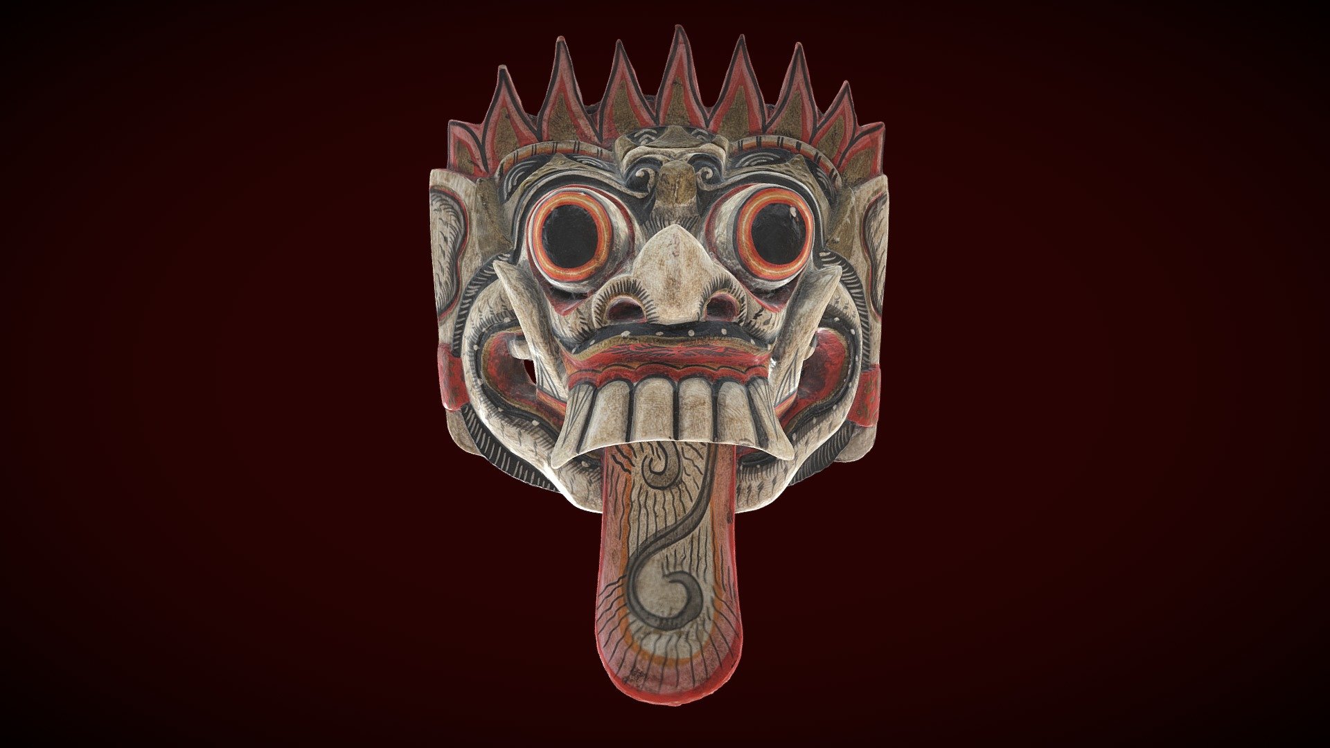 Balinese Barong Mask - Buy Royalty Free 3D model by Duduism [3fea341 ...