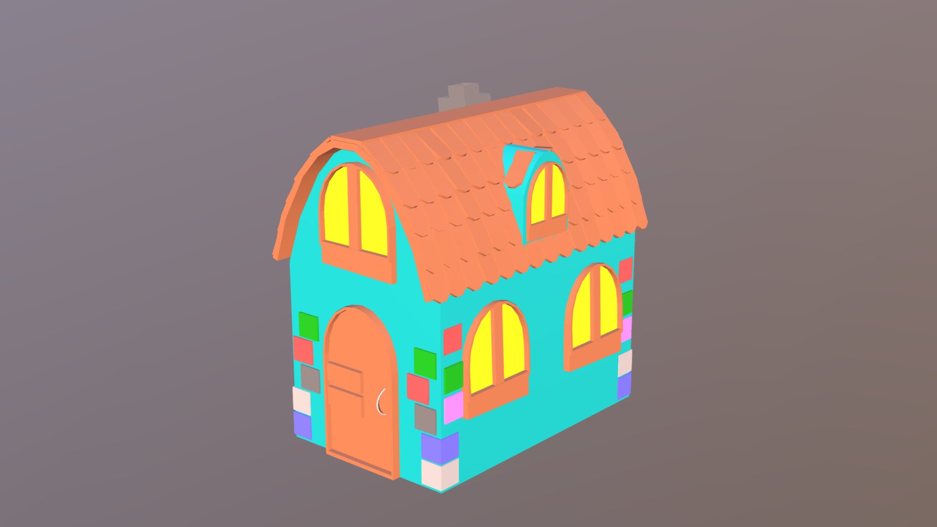 Cartoon House - 3D model by Codematics (@9675899) [3fea3b0] - Sketchfab