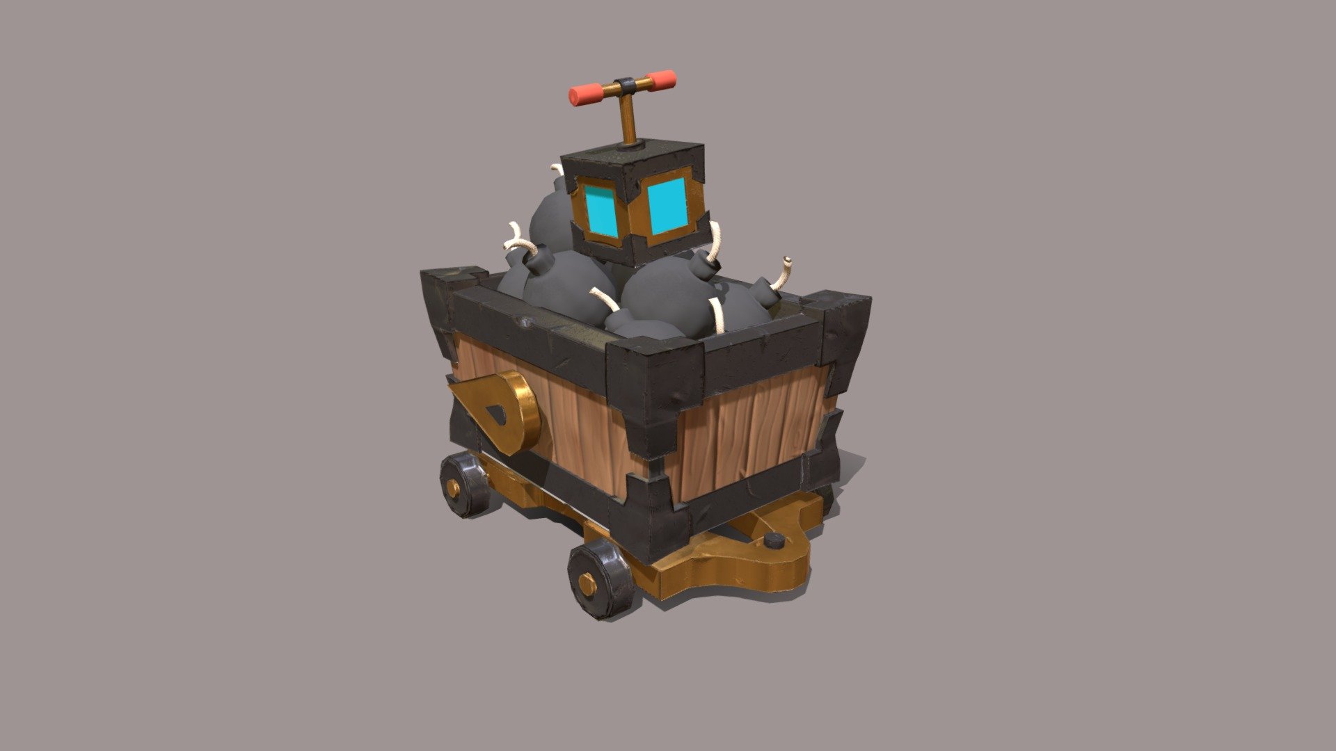 Bomb cart - 3D model by meganhdavies [3fea655] - Sketchfab