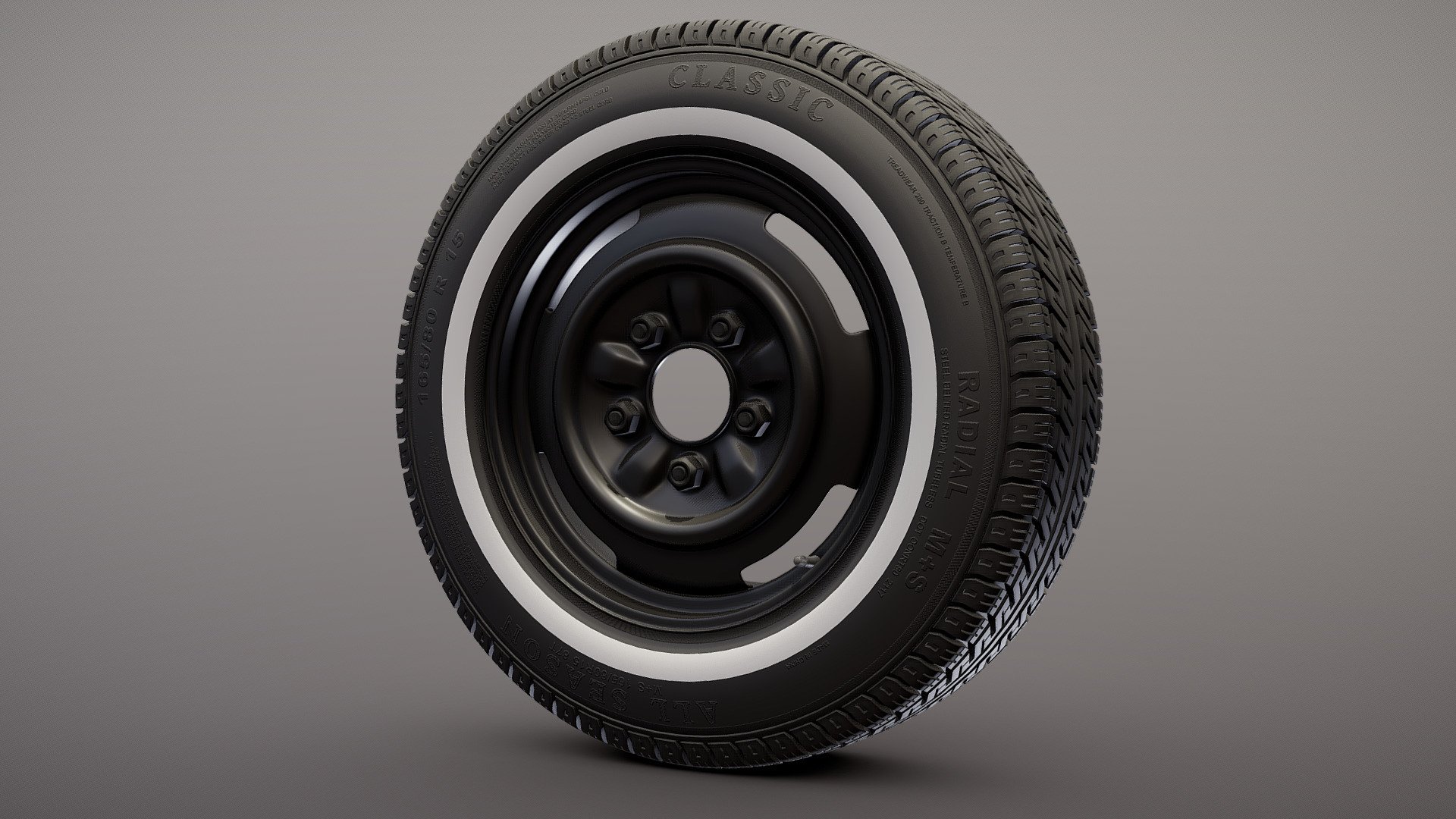 Classic Wheel and Tyre - Buy Royalty Free 3D model by romullus [3feac04 ...