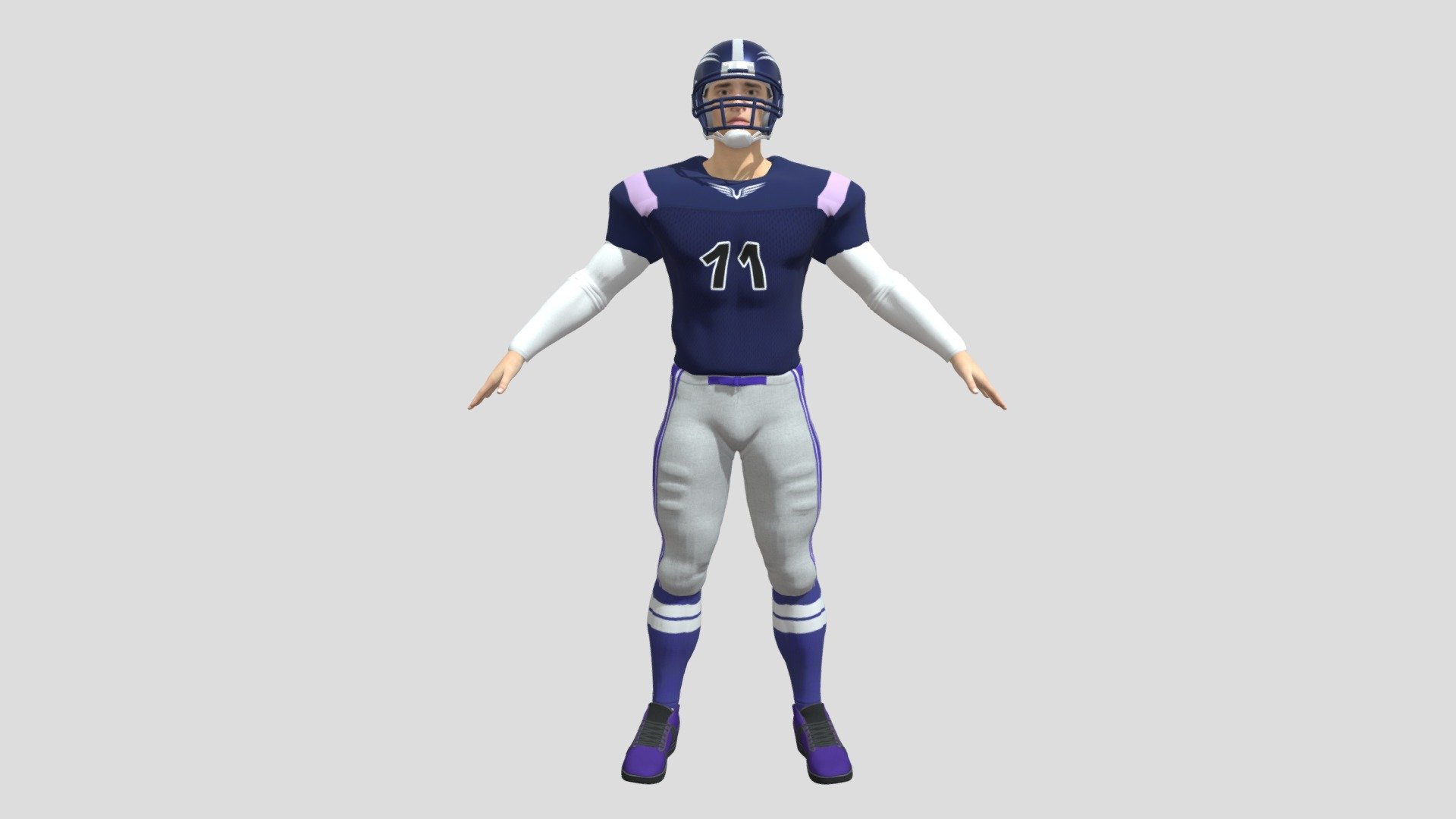 American Football Player - Buy Royalty Free 3D model by trish.j2109 ...